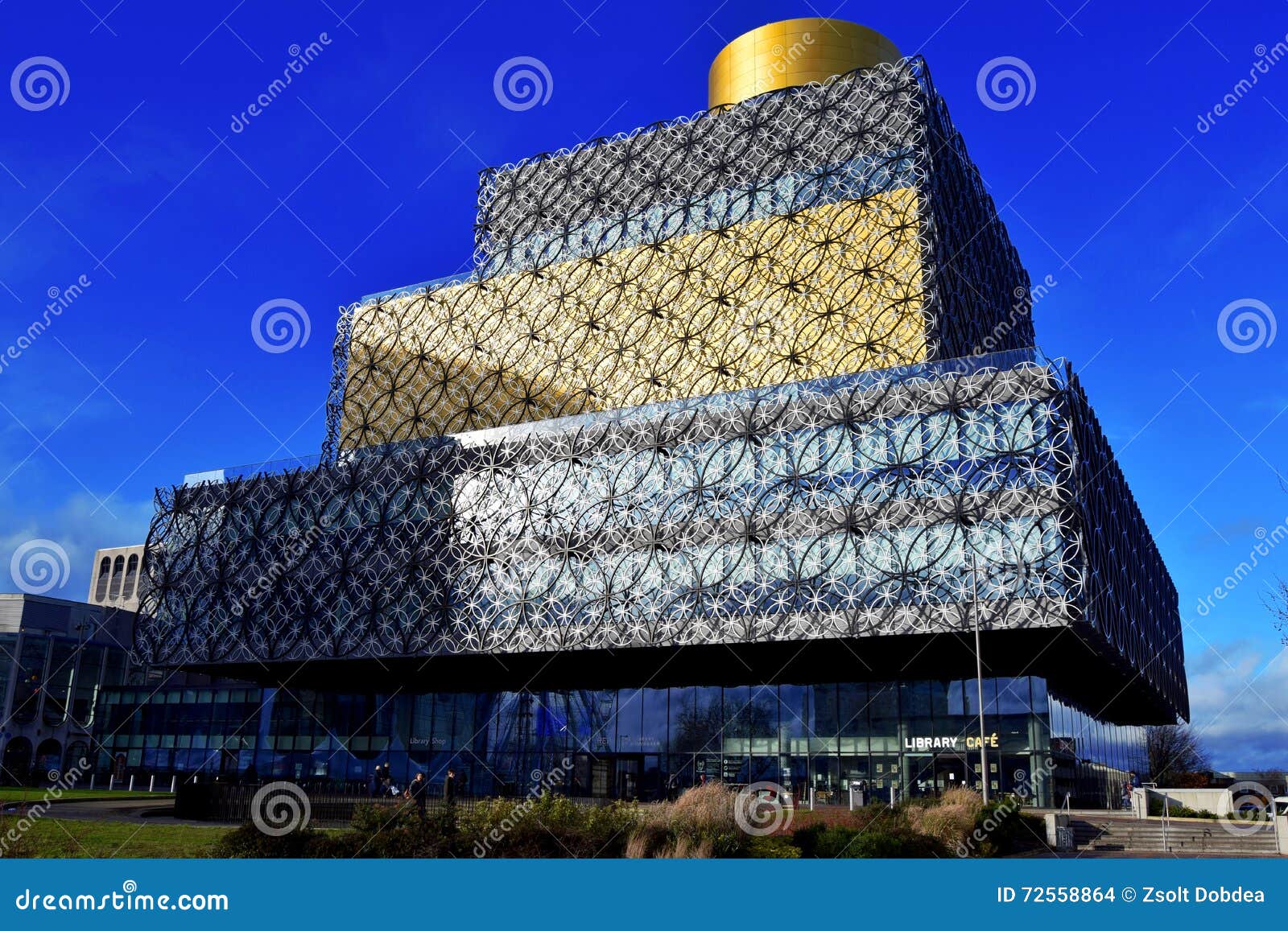 Library Building in Birmingham City Editorial Stock Image - Image of ...