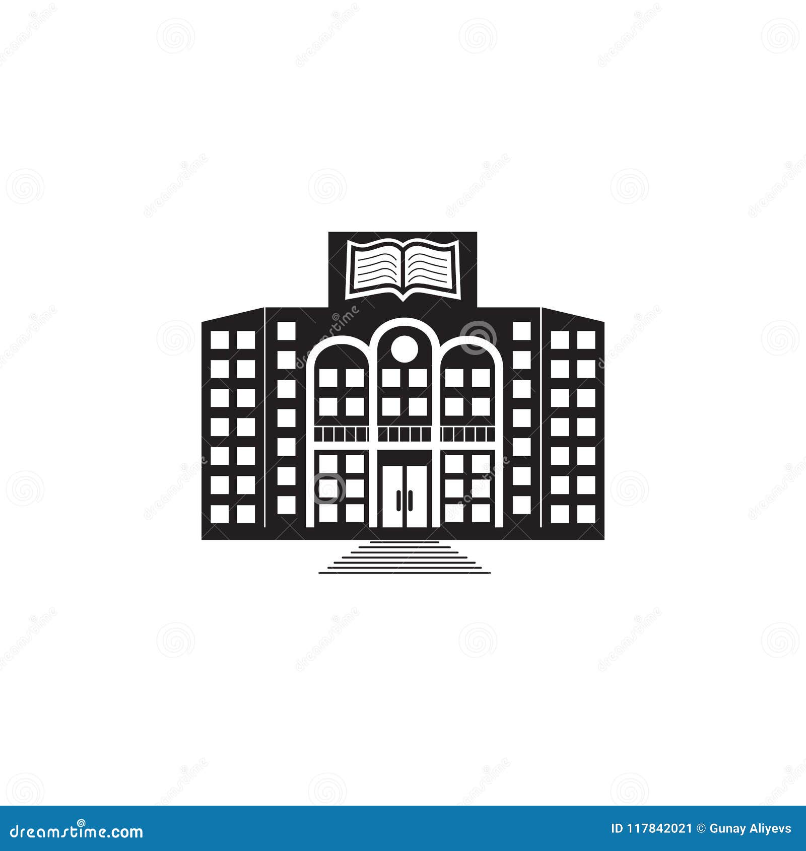 Library Building Illustration. Element of Library Icon for Mobile ...