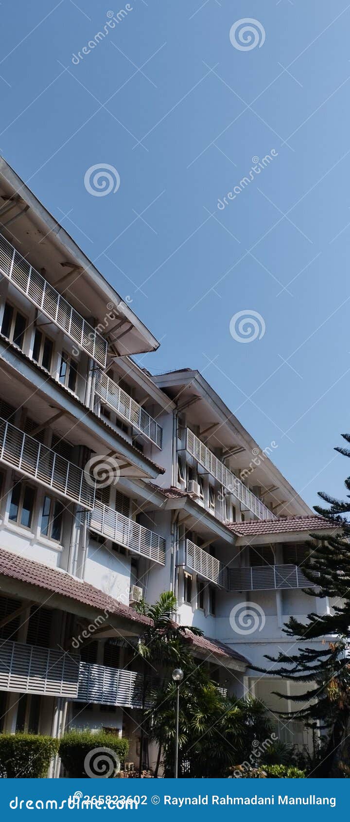 Library Building of States University Yogyakarta Stock Photo - Image of ...