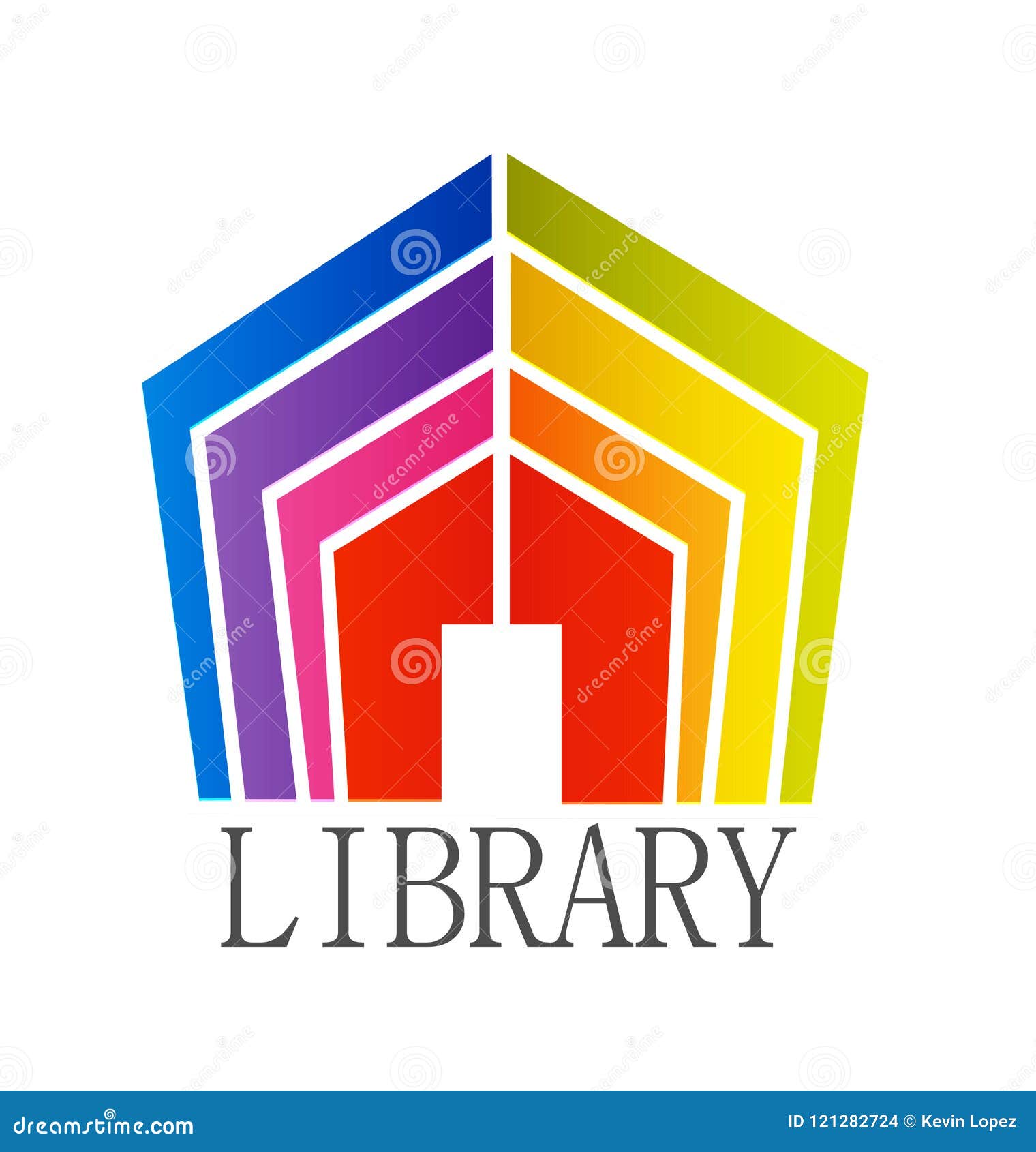 Library building vector stock vector. Illustration of modern - 121282724