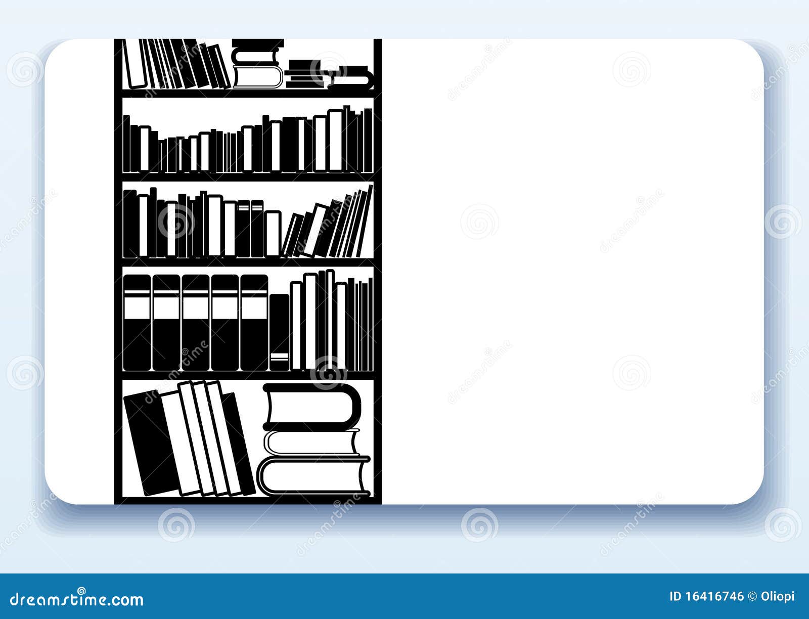Library, business card stock illustration. Illustration of education ...