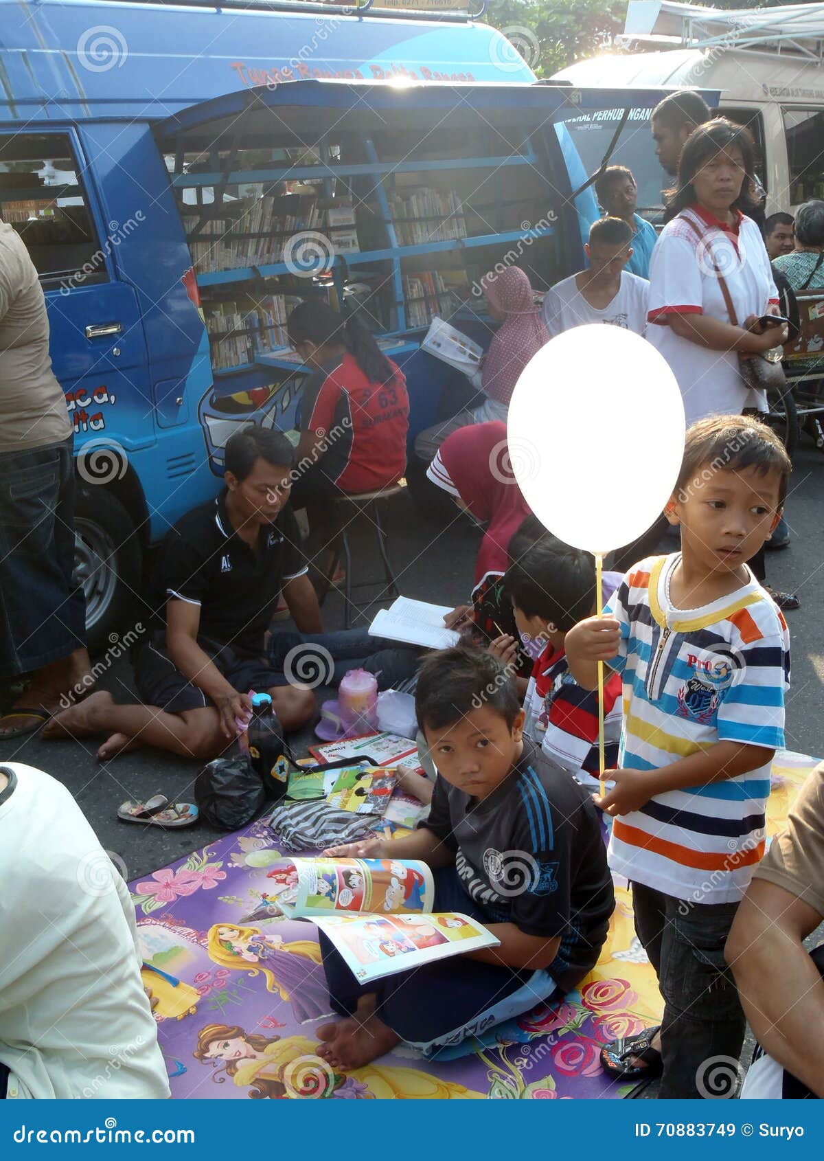 Library car editorial stock image. Image of reading, indonesia - 70883749