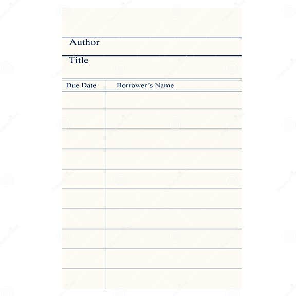 Library Card Illustration stock vector. Illustration of student - 3829146