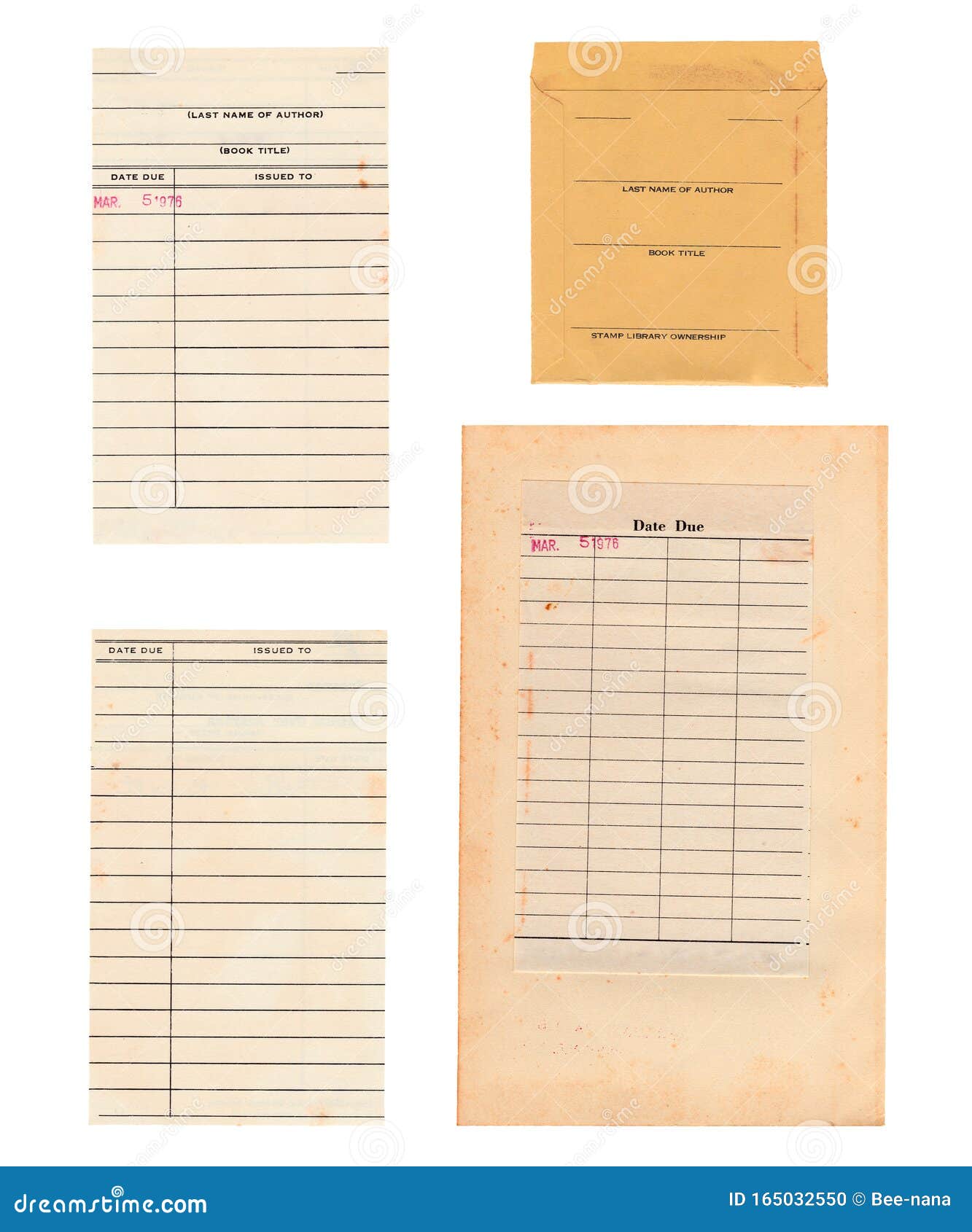 Old Fashioned Library Card