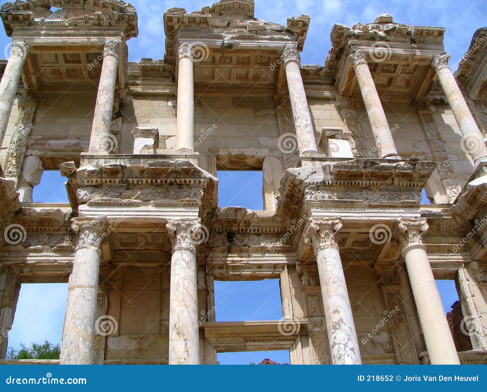 Library of Celsus stock photo. Image of tourist, holiday - 218652