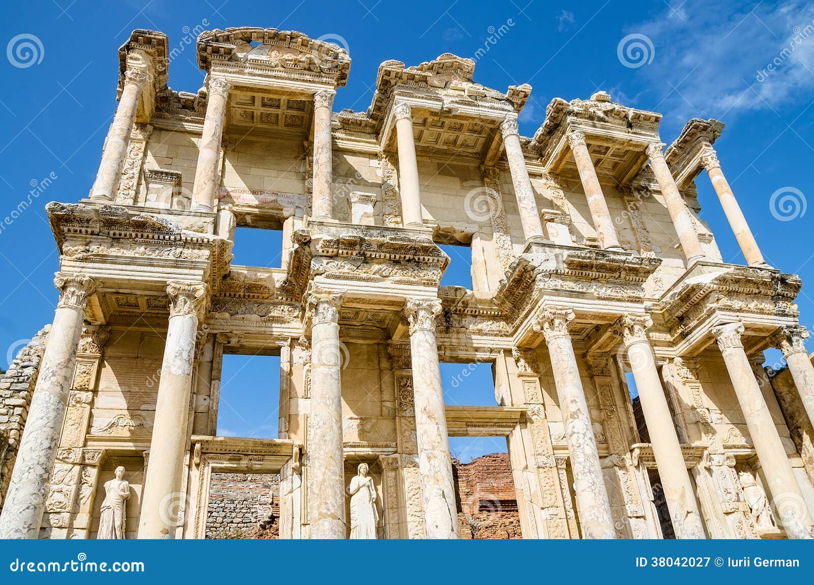 Library of Celsus stock image. Image of place, ephesus - 38042027