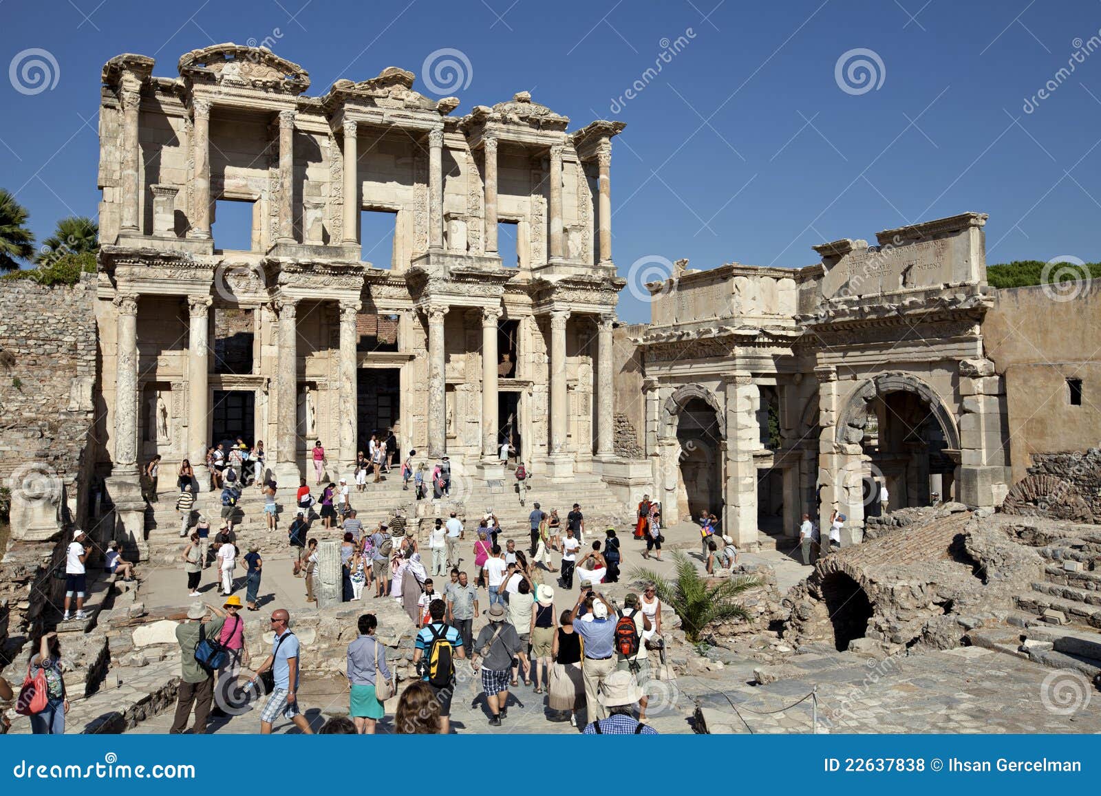 The Library of Celsus in Ephesus Editorial Stock Photo - Image of ...