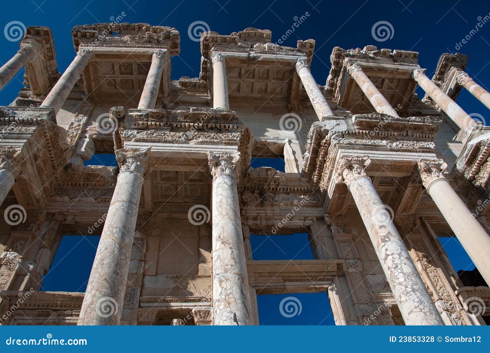 Library of Celsus in Ephesus Stock Photo - Image of celsus, culture ...