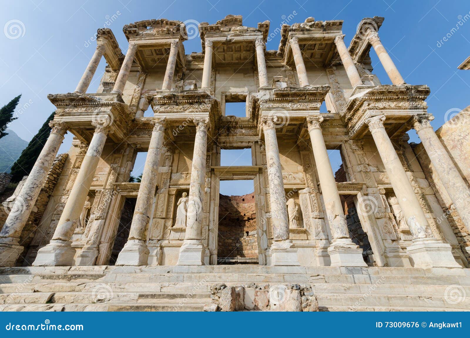 Library of Celsus in Ephesus Ancient City. Stock Photo - Image of ...
