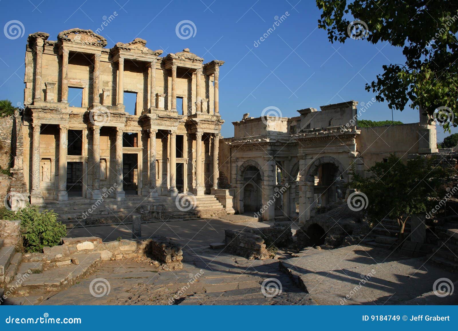 Library of Celsus, Ephesus, Turkey Stock Image - Image of ancient ...