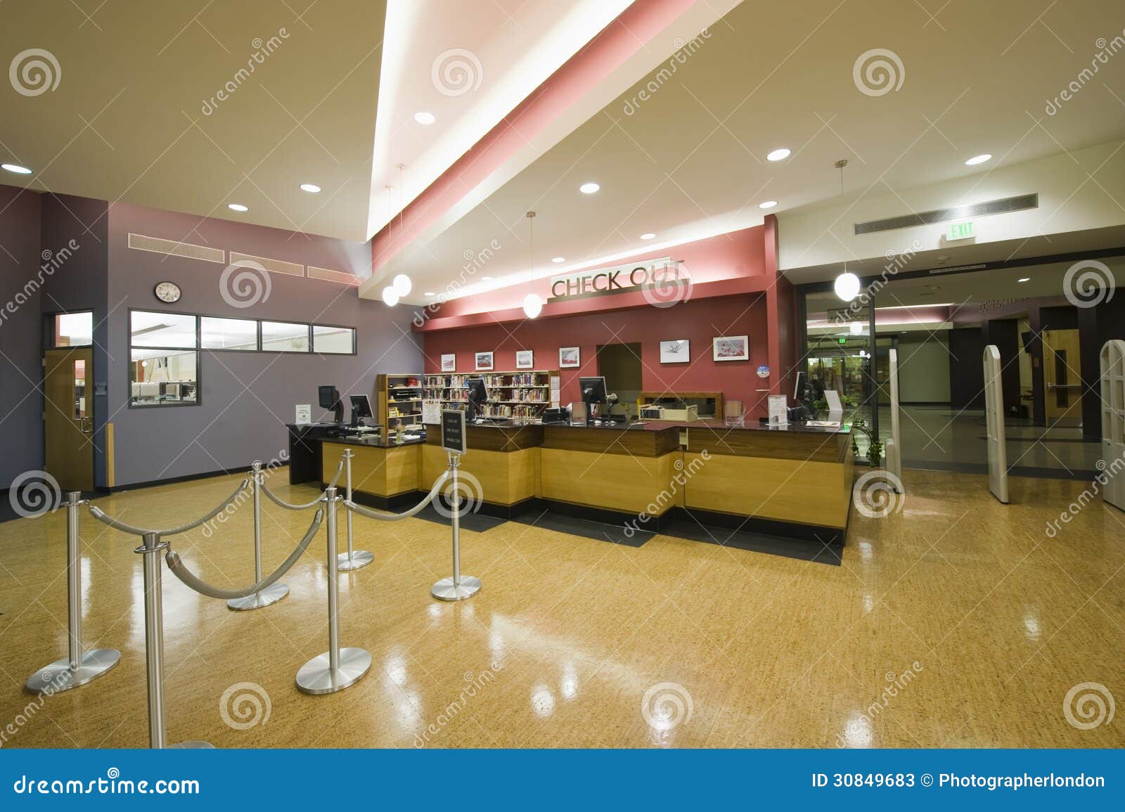Library checkout desk editorial stock photo. Image of view - 30849683