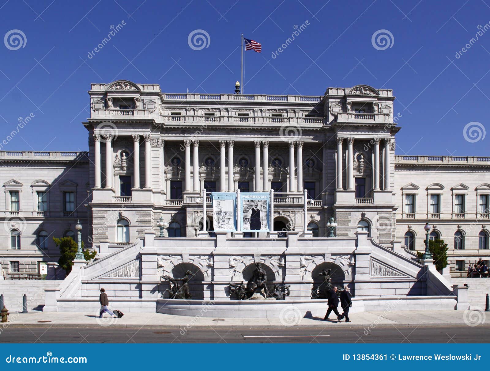 Library of Congress - Front View Editorial Photo - Image of federal ...