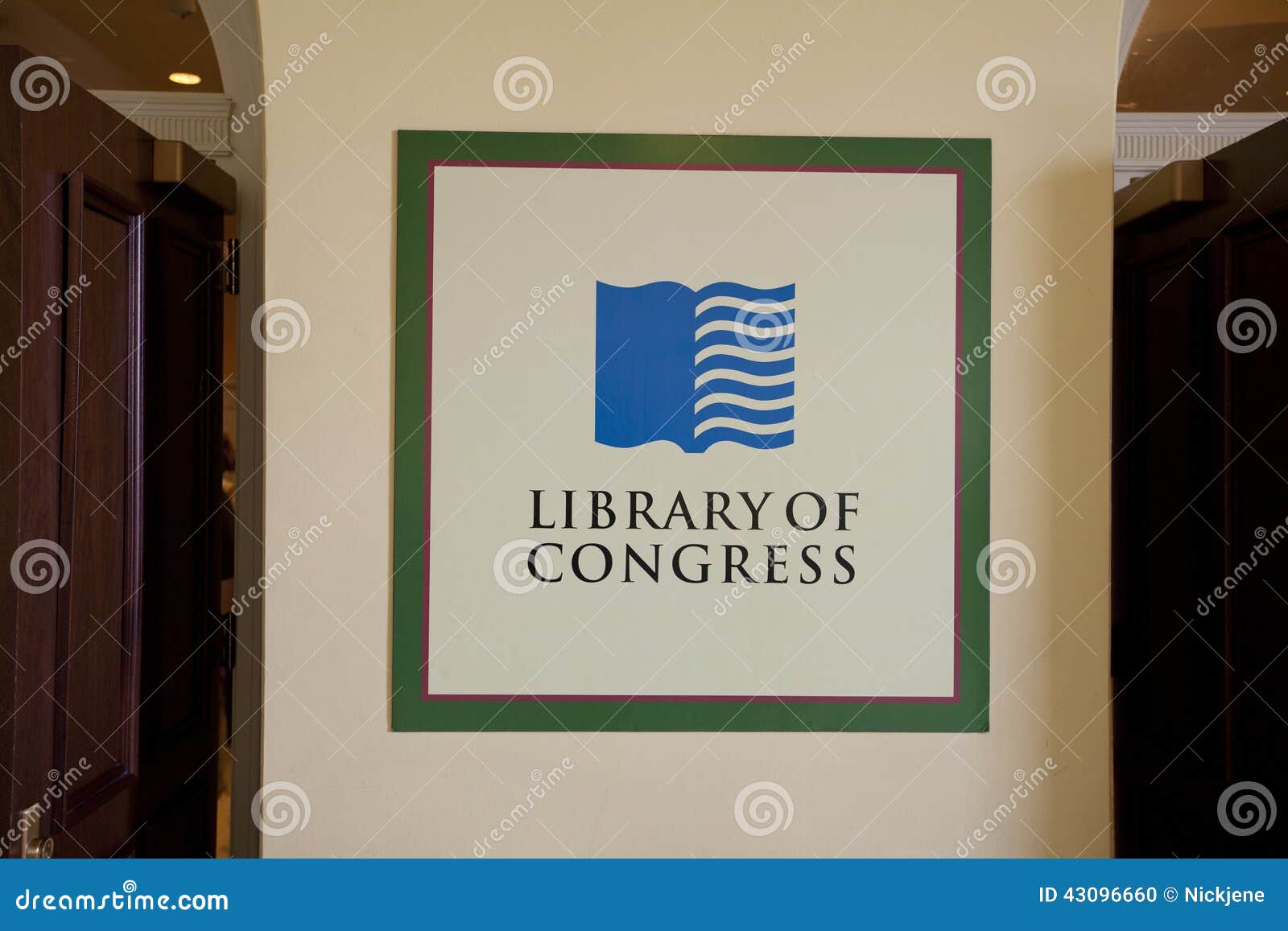 Library of Congress sign editorial image. Image of entrance - 43096660