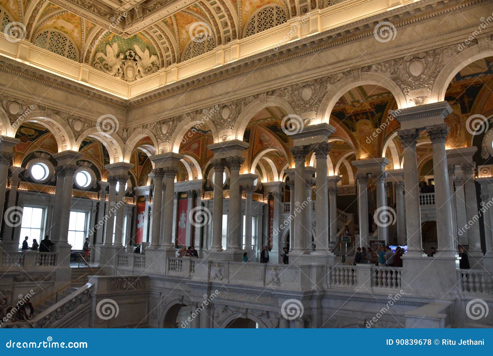 Library of Congress in Washington DC Editorial Stock Photo - Image of ...