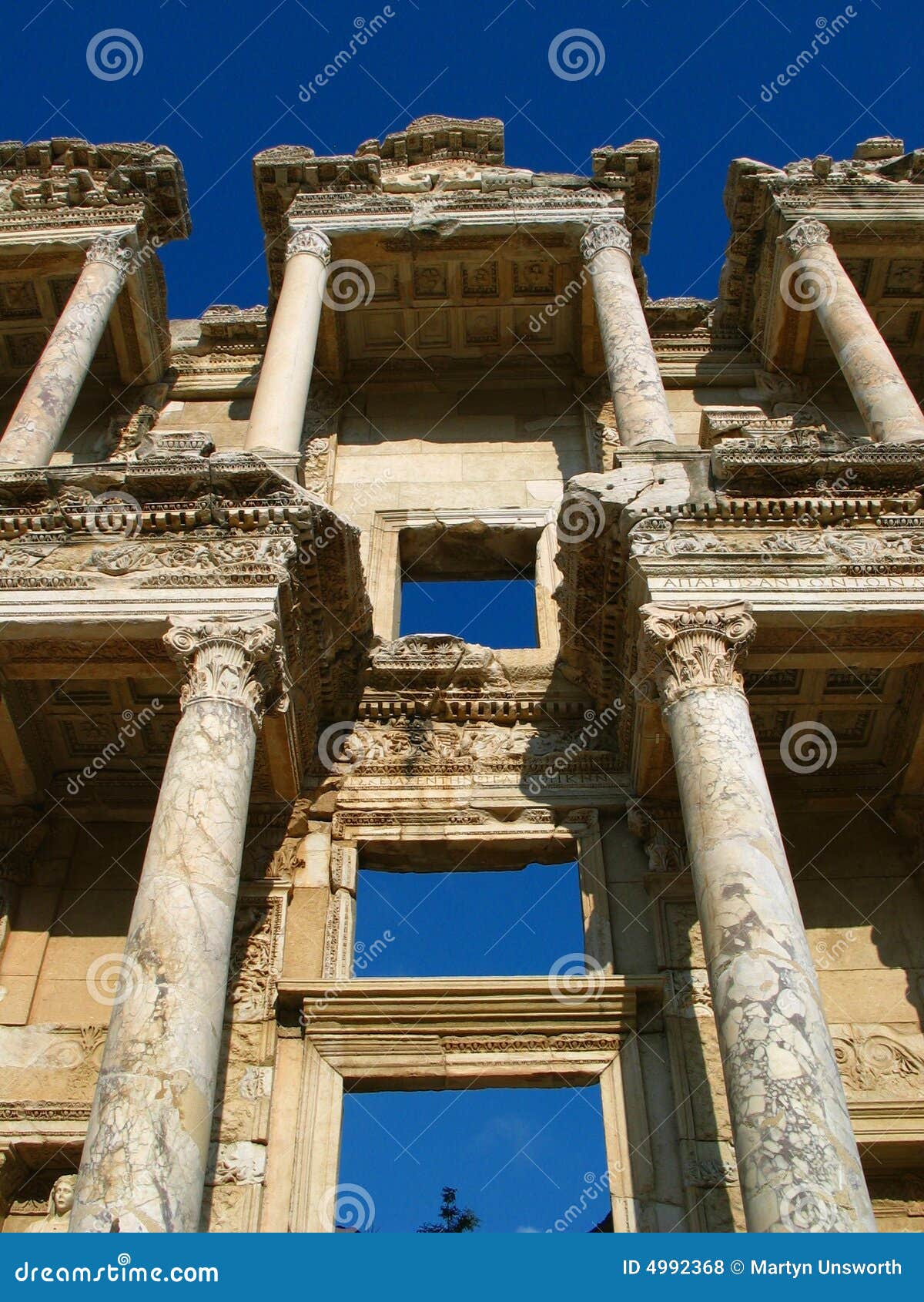 Library at Ephesus stock photo. Image of library, corinthian - 4992368