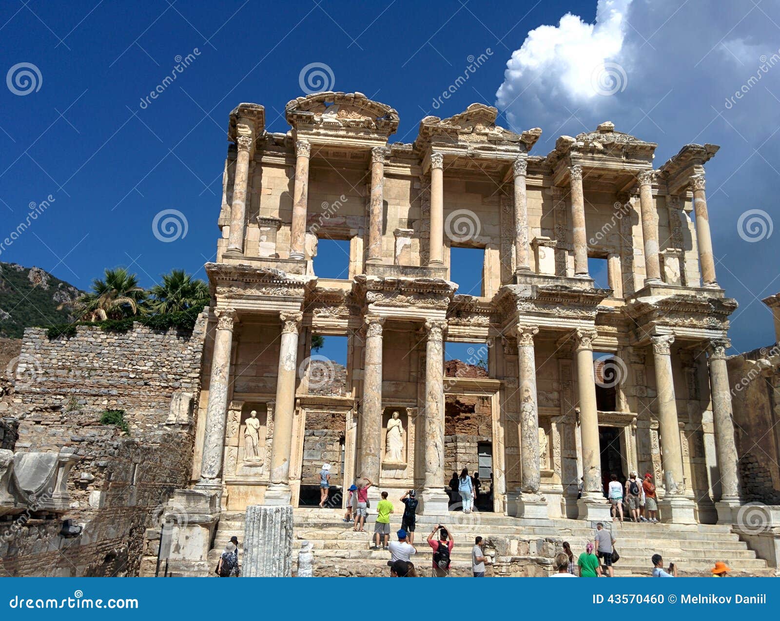 Library in Ephesus stock photo. Image of landmarks, civilization - 43570460