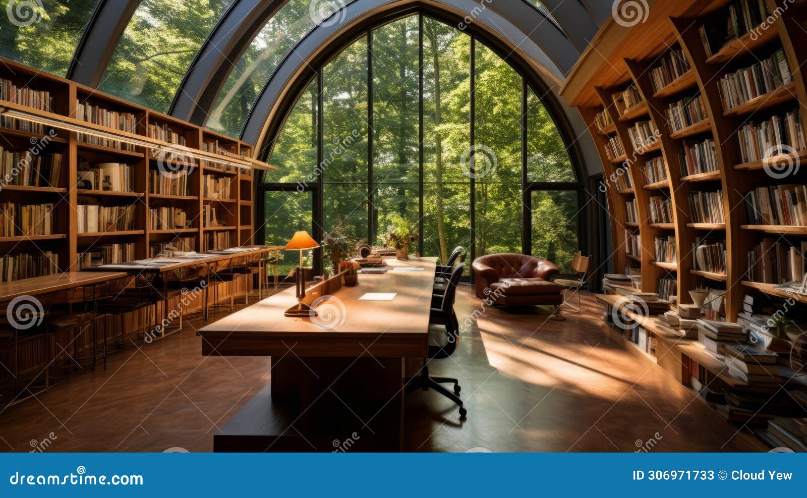 A Library Filled with Knowledge and Endless Possibilities Stock ...