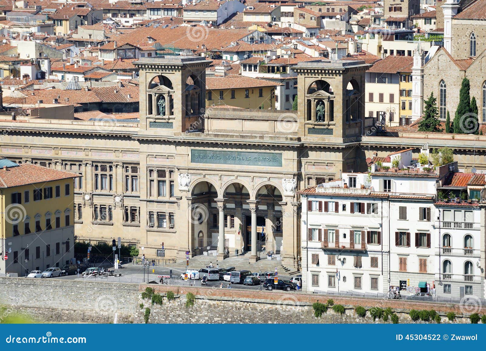Library in Florence stock photo. Image of district, ancient - 45304522
