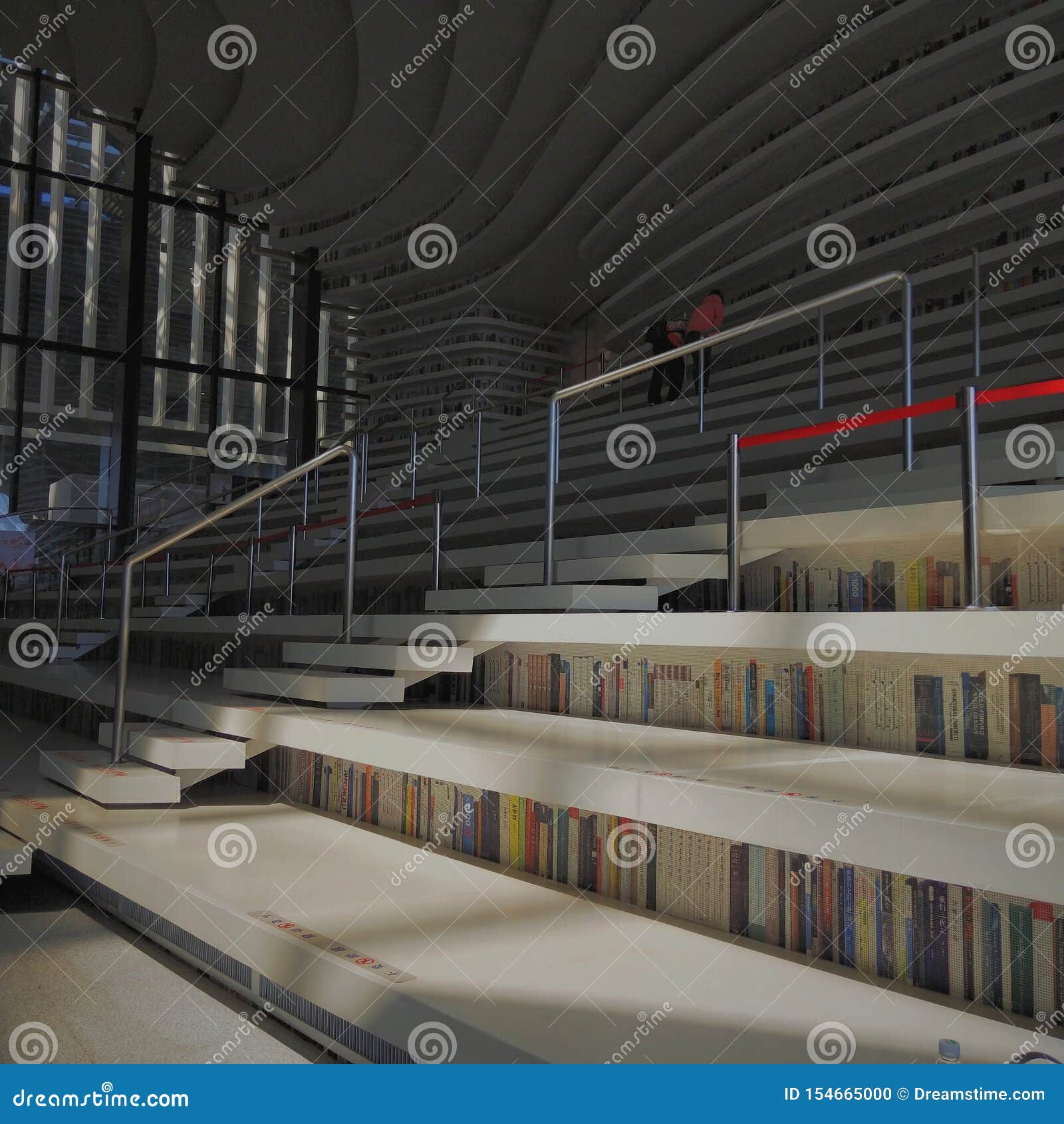 Library Full of Future Sense of Science and Technology Editorial Image ...