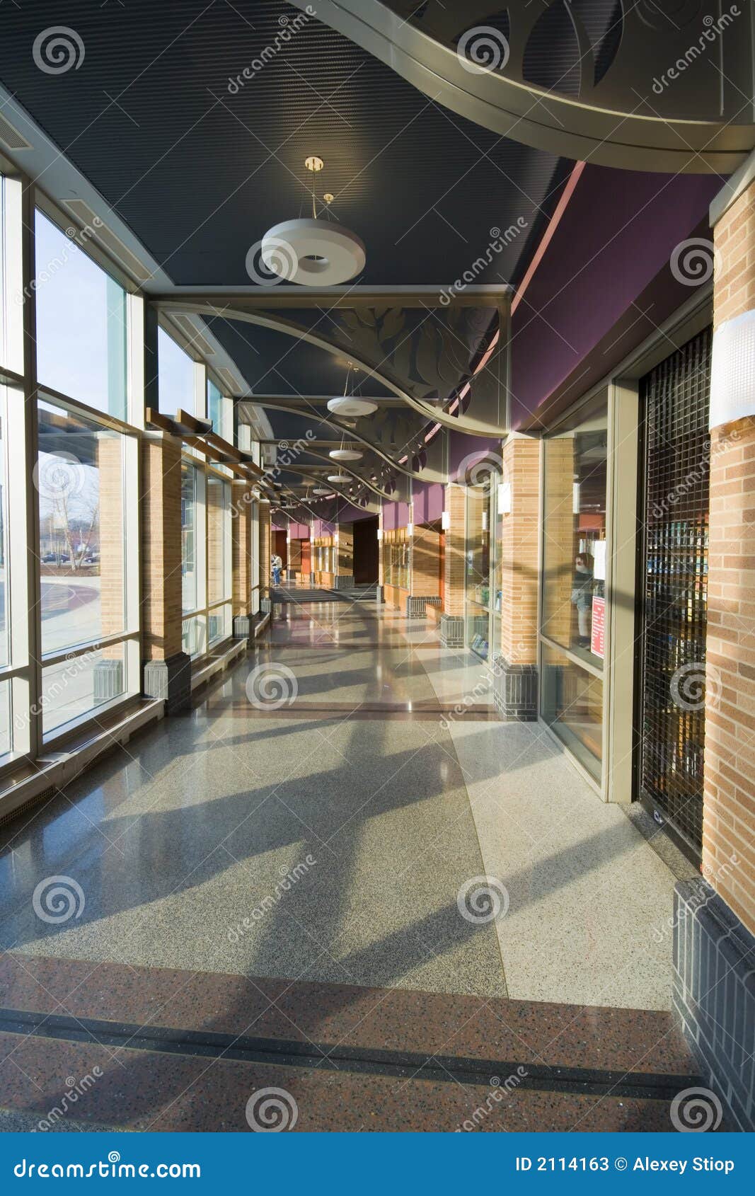 Library hallway stock image. Image of hallway, inside - 2114163