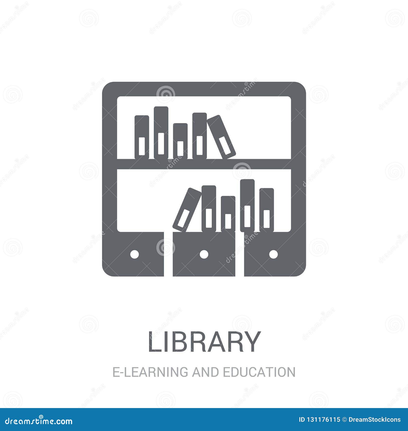 Library Icon. Trendy Library Logo Concept on White Background Fr Stock ...