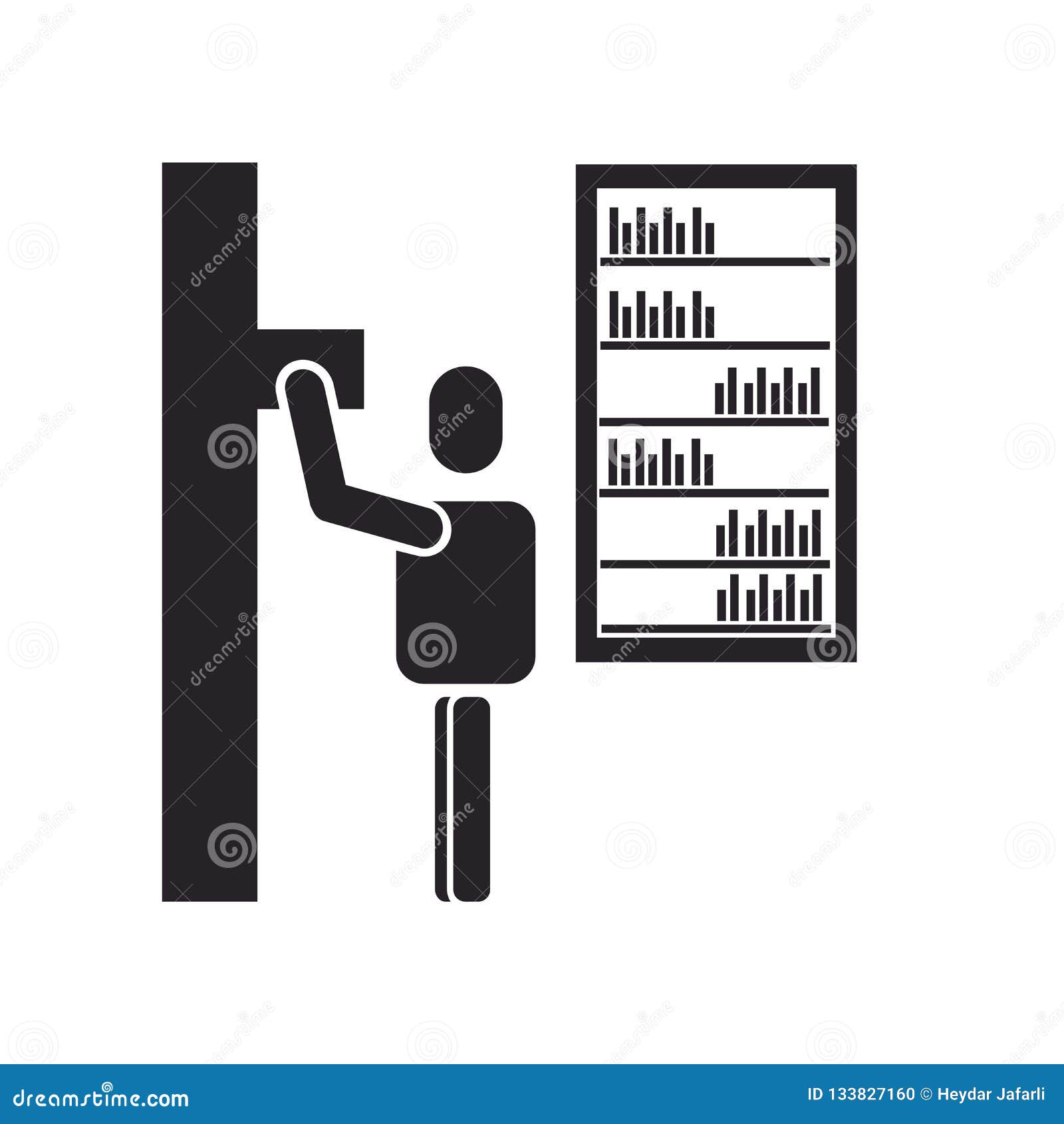 Library Icon Vector Sign and Symbol Isolated on White Background Stock ...