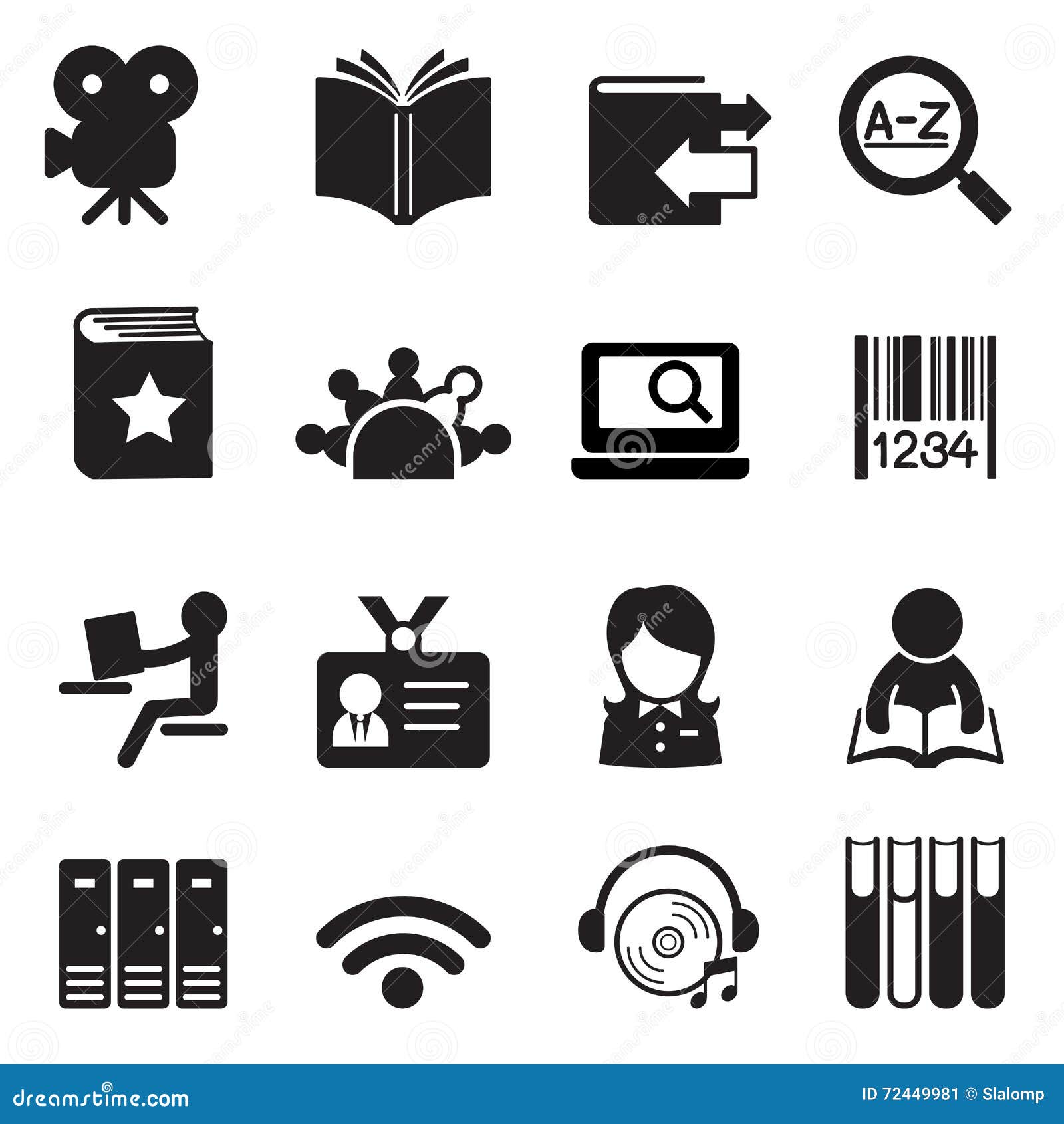 Library Icons Vector Illustration Symbol 2 Stock Vector - Illustration ...