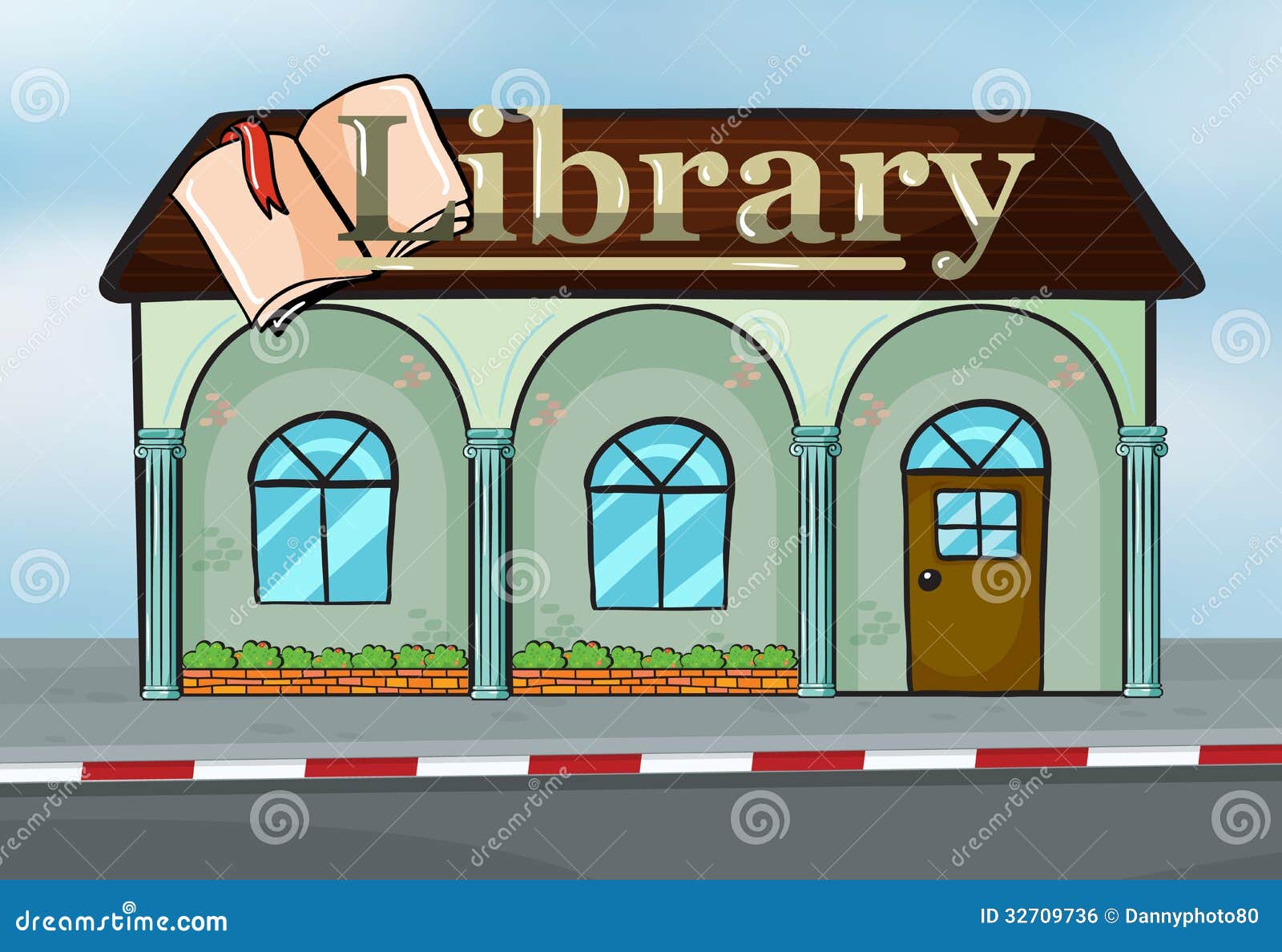 Library Cartoon Vector | CartoonDealer.com #17400725