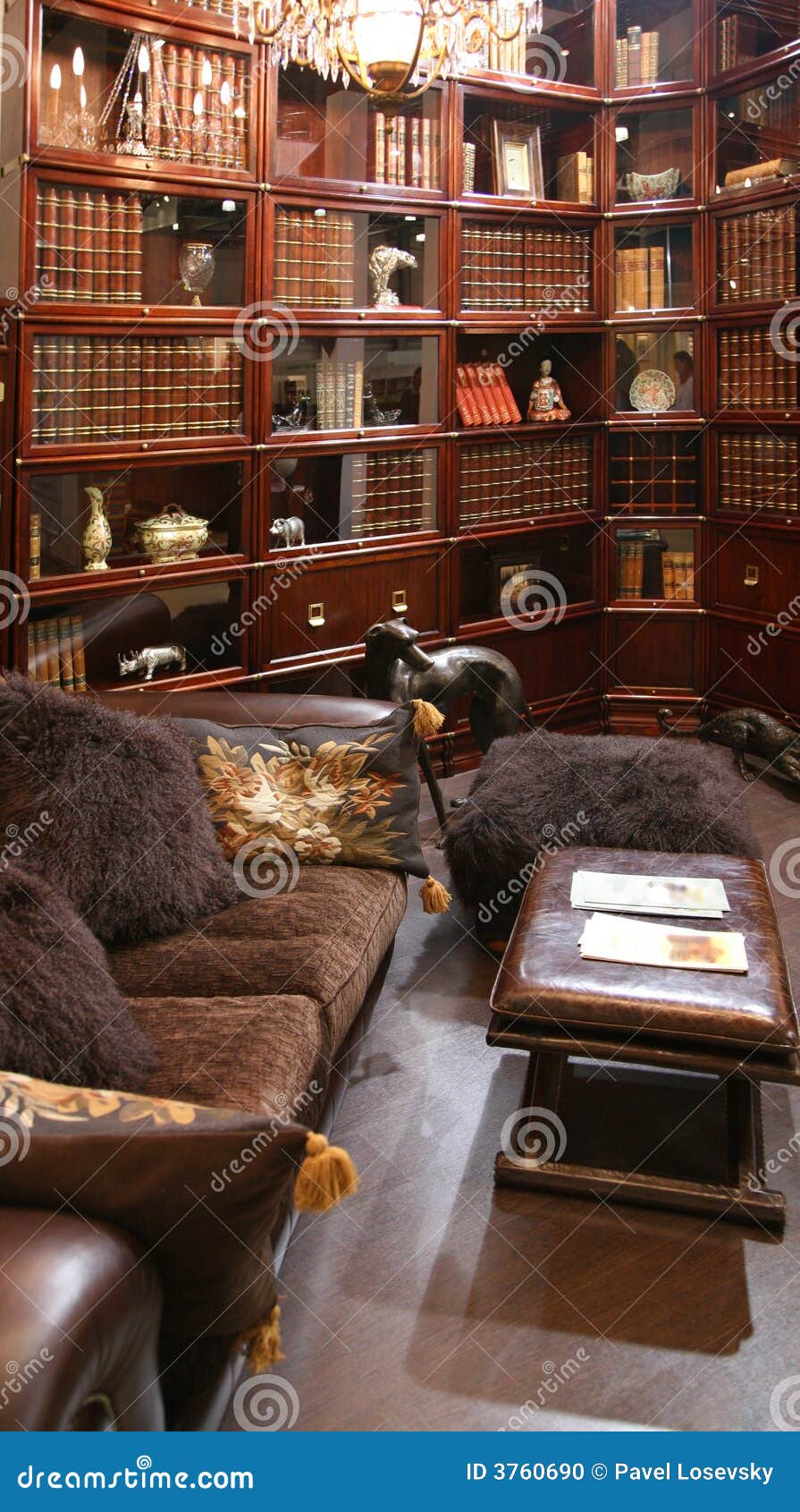 Library interrior stock photo. Image of modern, case, brown - 3760690