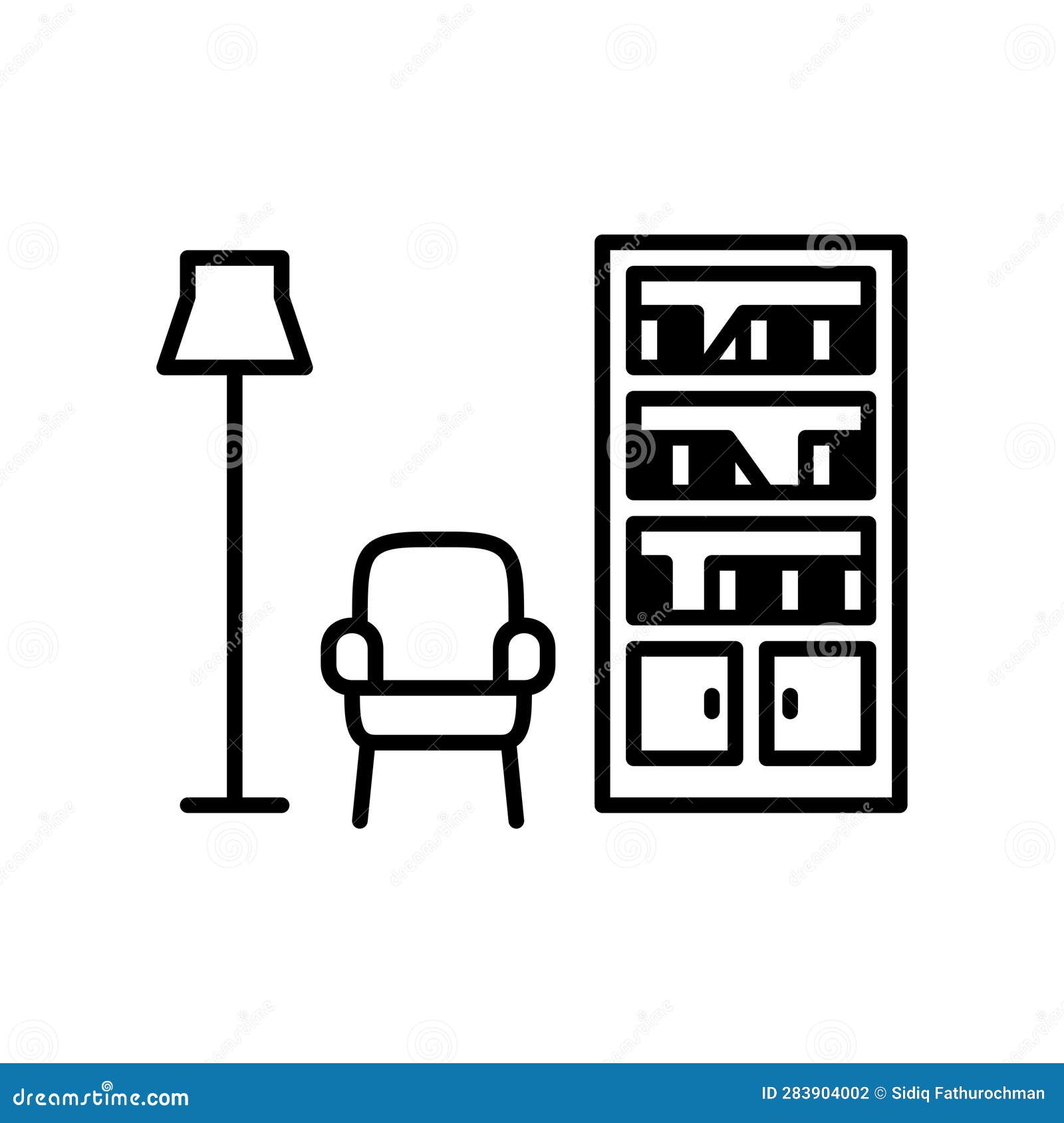 Library stock vector. Illustration of sketch, collection - 283904002