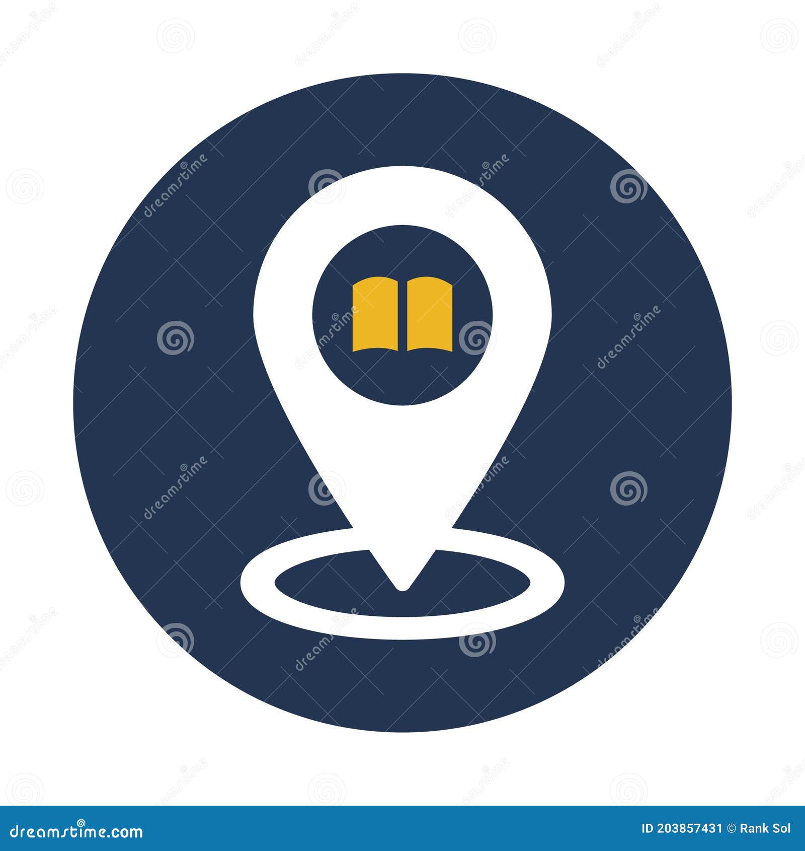 Library Location, Book, Library, Location Fully Editable Vector Icon ...