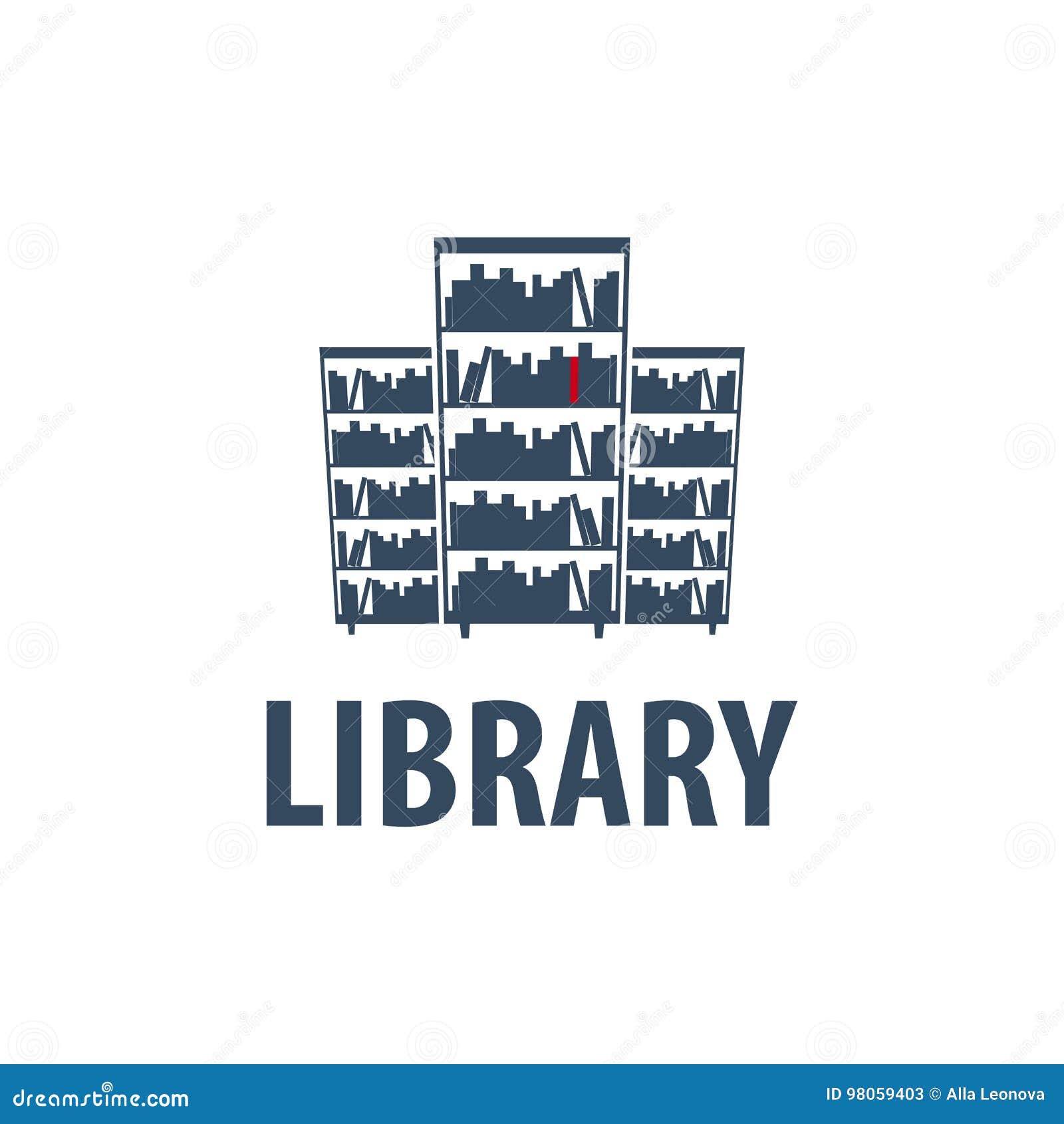 Library Logo. Education and Book Emblem. Vector Illustration. Stock ...
