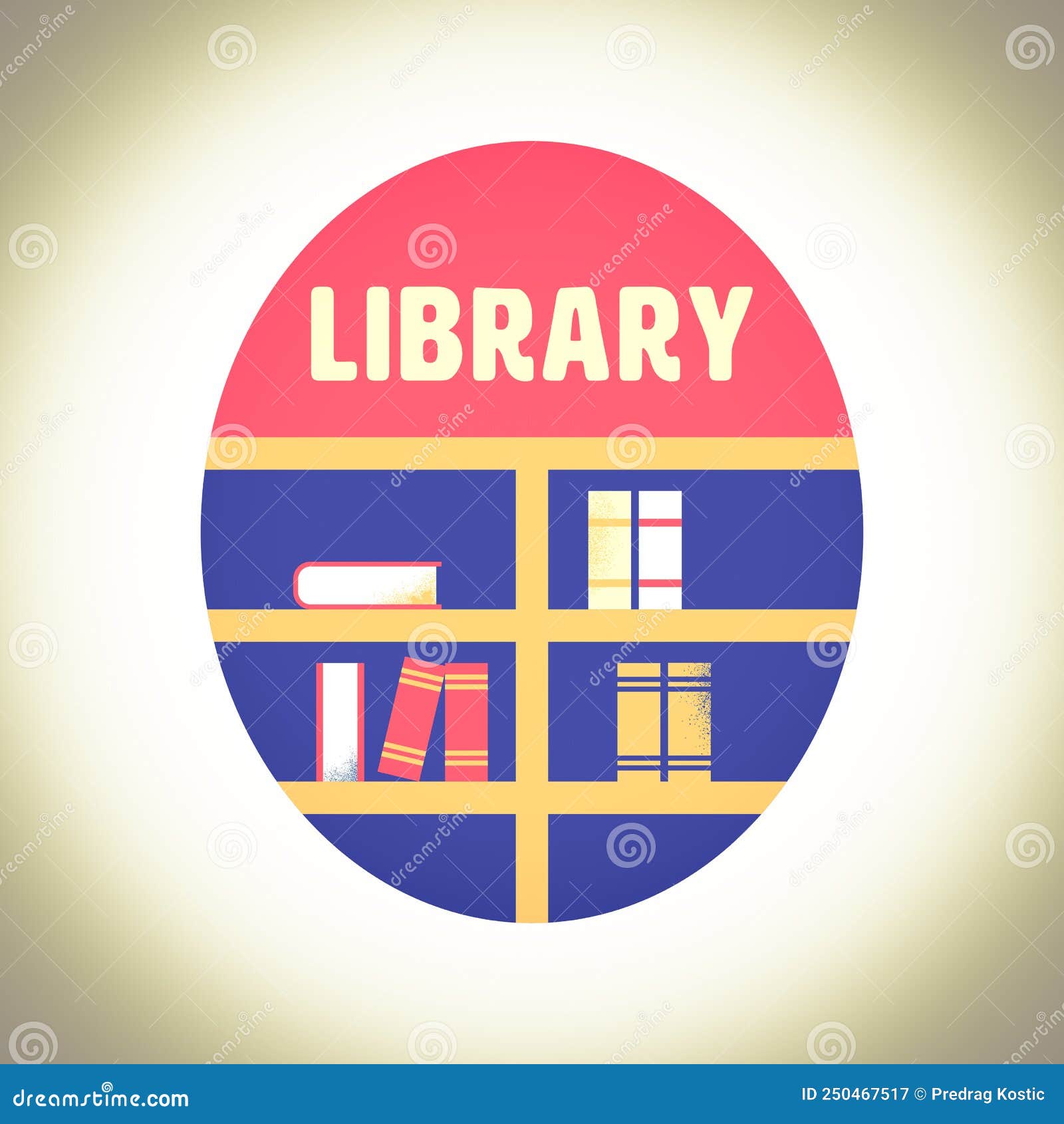 Library logo stock illustration. Illustration of learning - 250467517