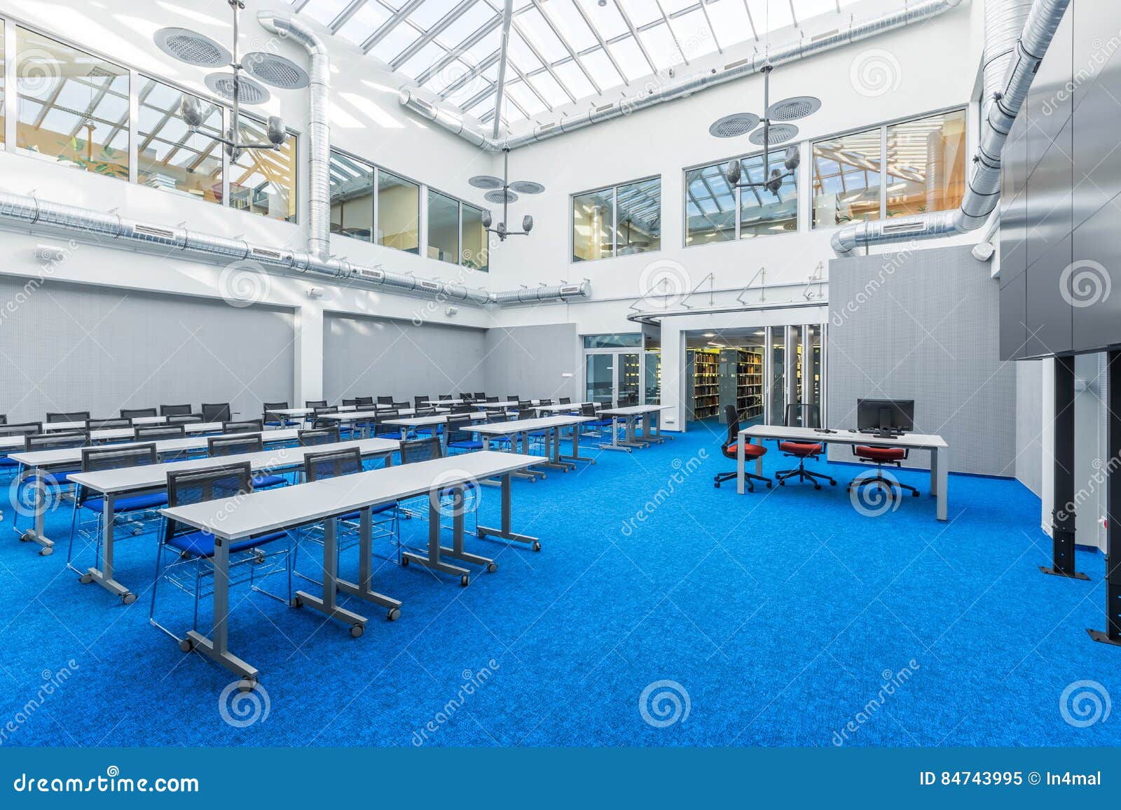 Library meeting room stock image. Image of education - 84743995