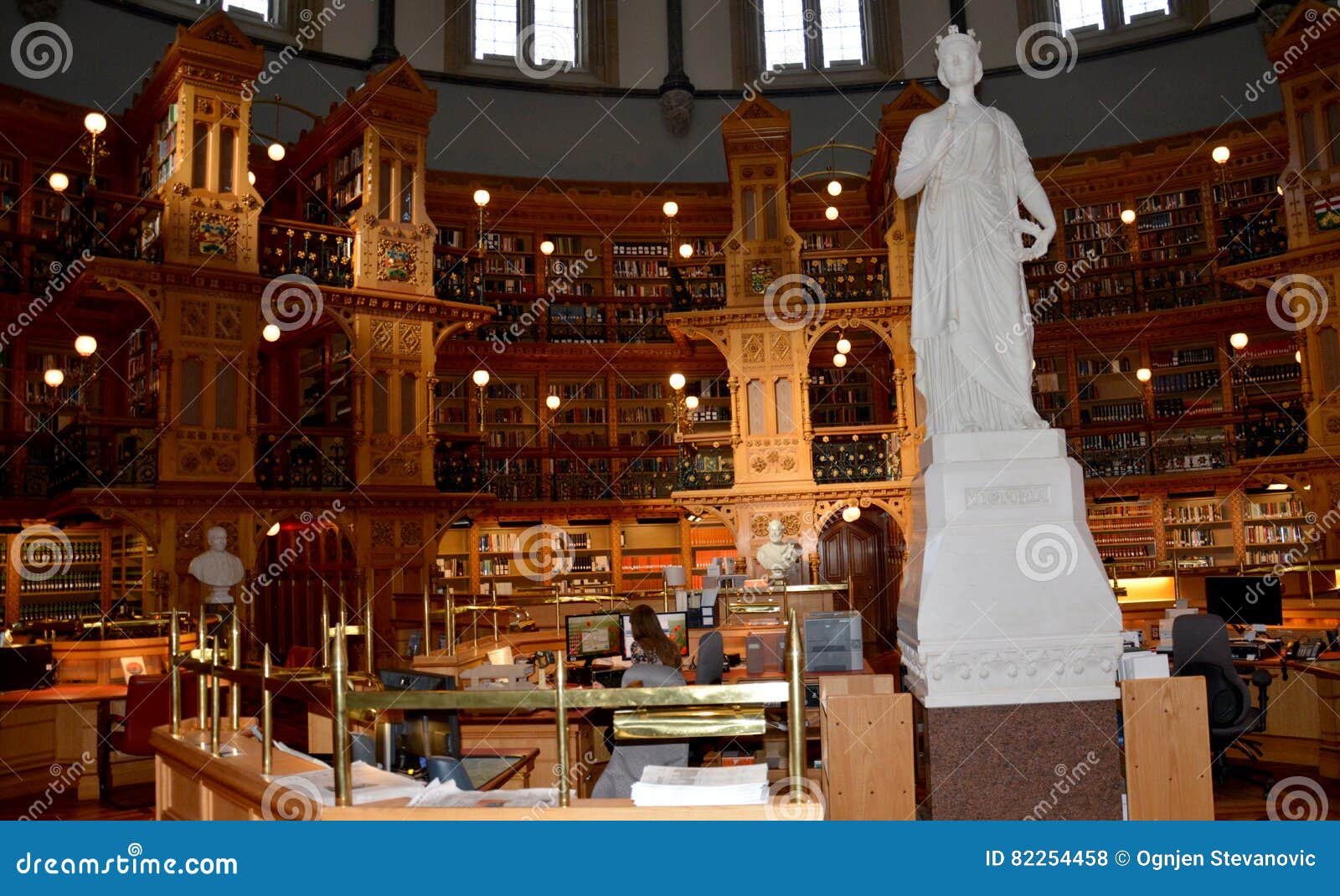 Library of Parliament in Ottawa - Ontario, Canada Editorial Stock Photo ...