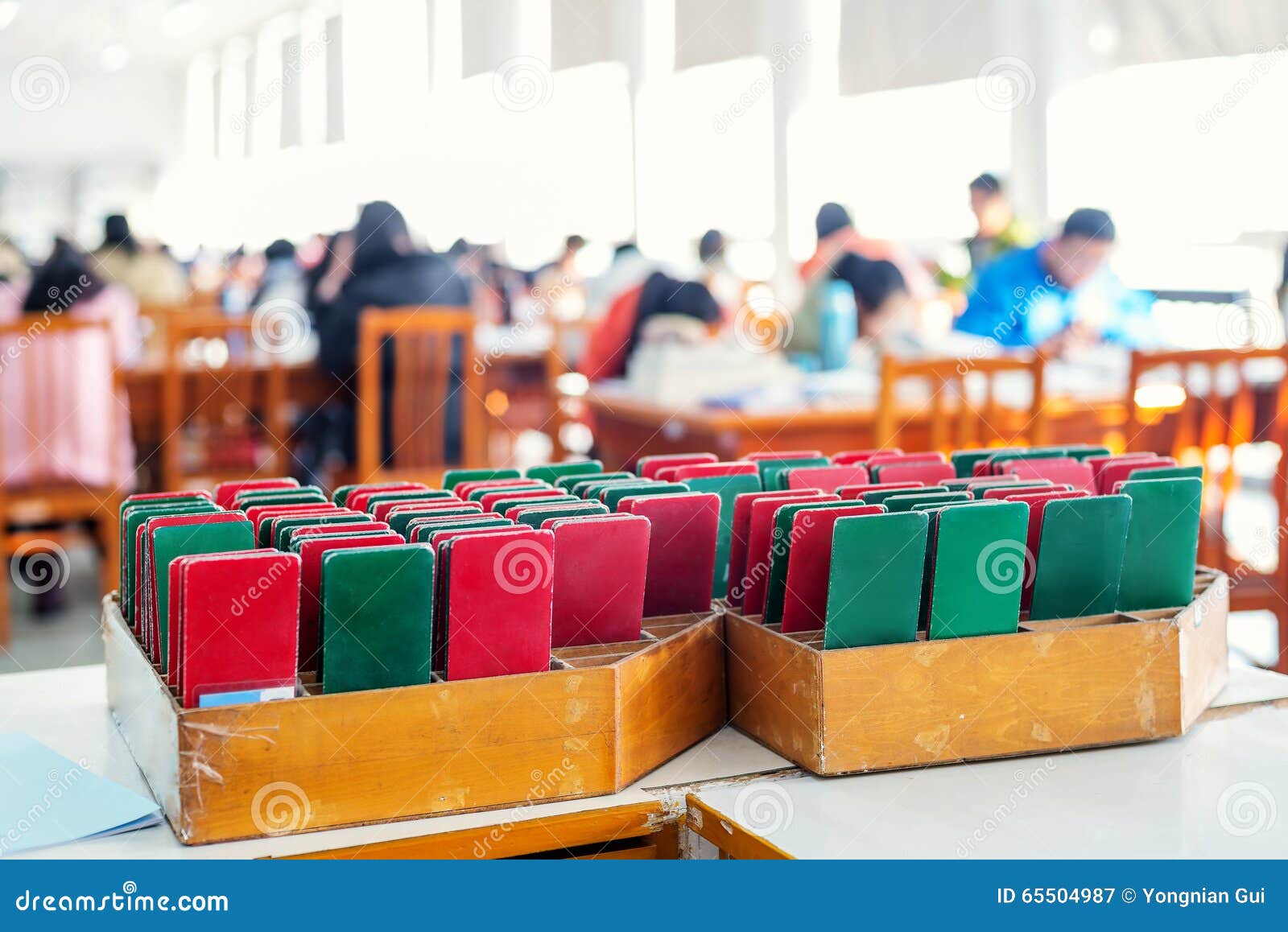 Library patrons stock image. Image of interior, students - 65504987