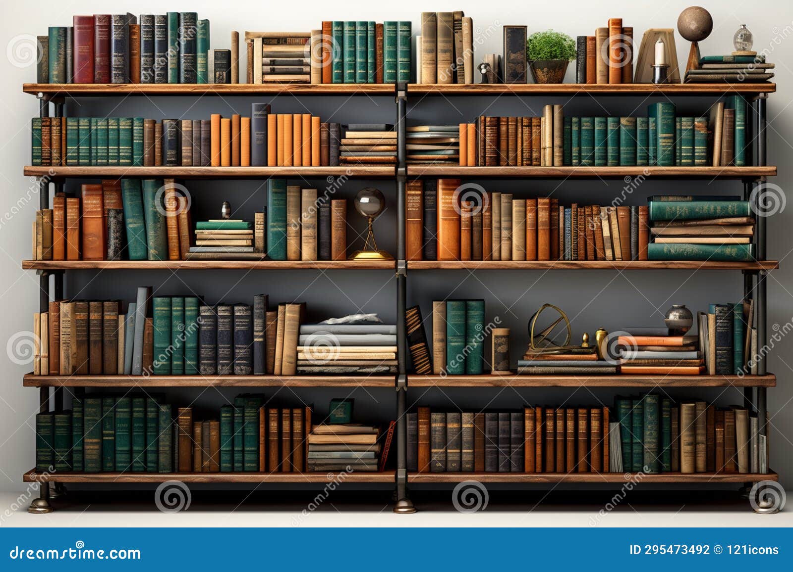 Library Rack stock illustration. Illustration of wood - 295473492