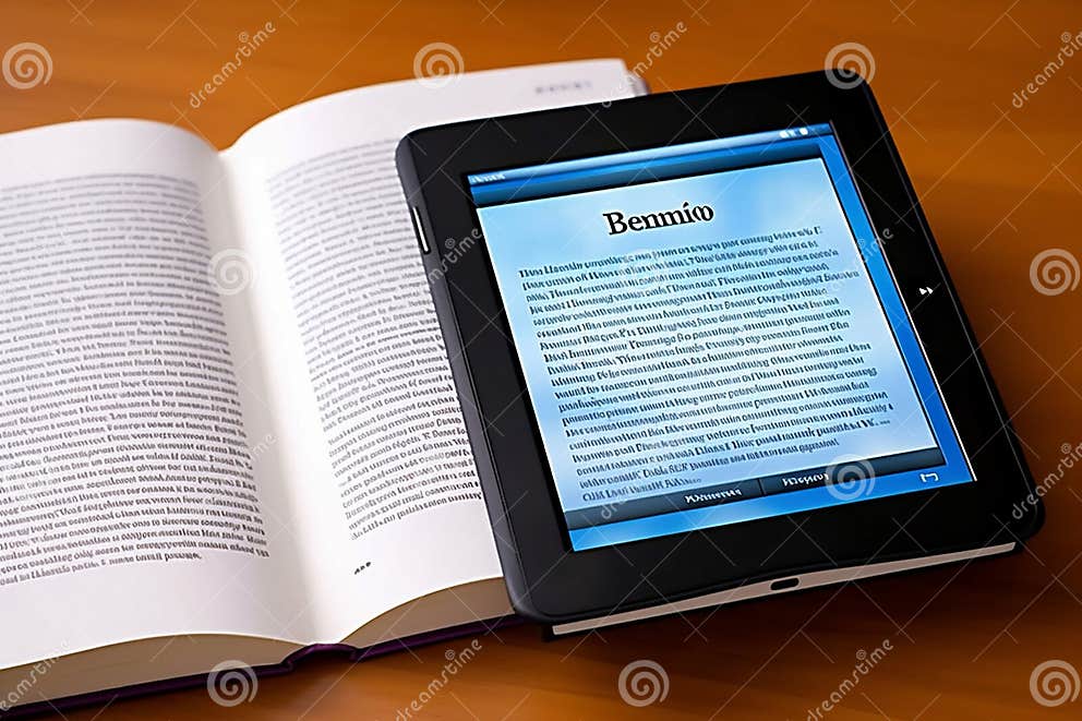 Digital Ebook Book Text Tablet Information Device Reader Screen Read ...