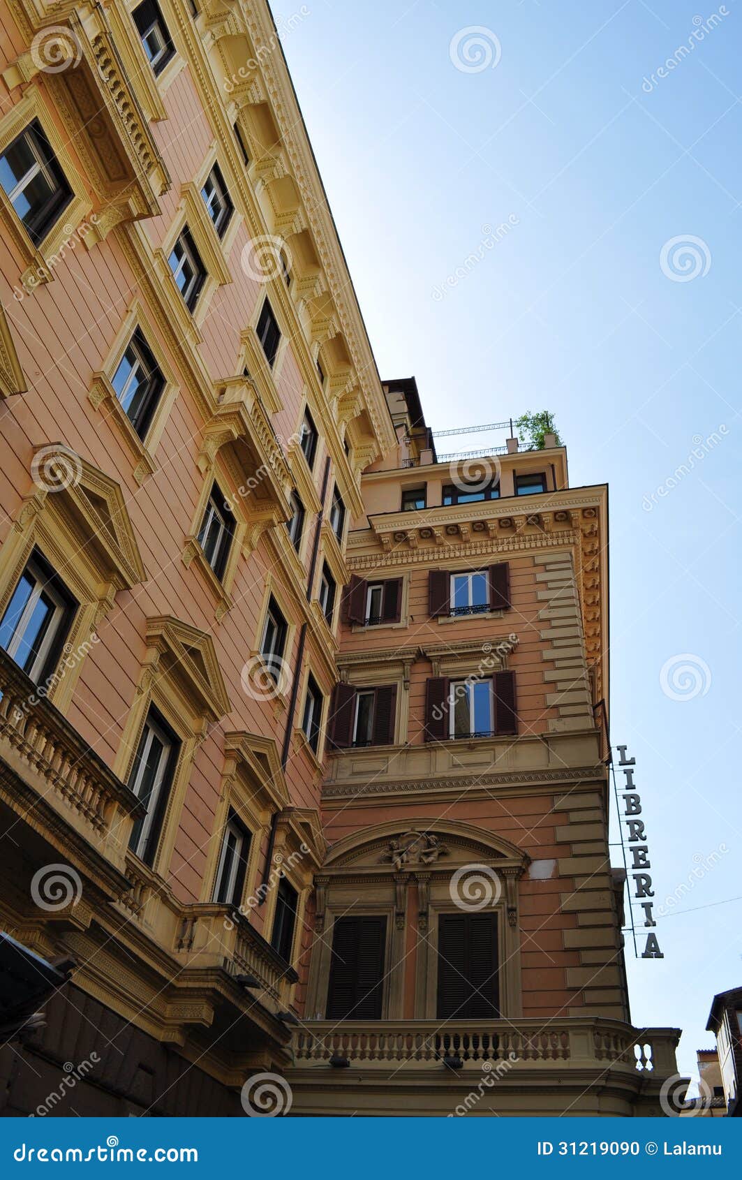 Library in Rome stock photo. Image of summer, architecture - 31219090