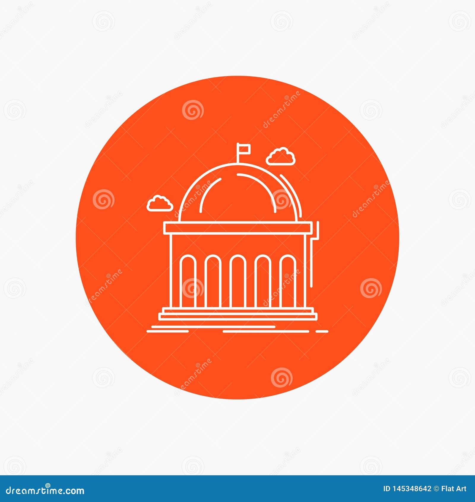 Library, School, Education, Learning, University White Line Icon in ...