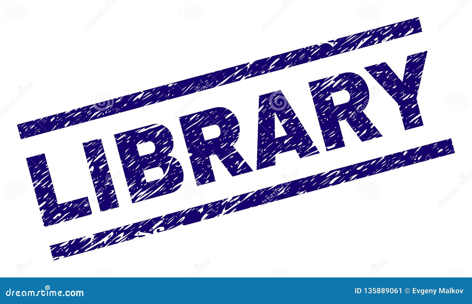 Scratched Textured LIBRARY Stamp Seal Stock Vector - Illustration of ...