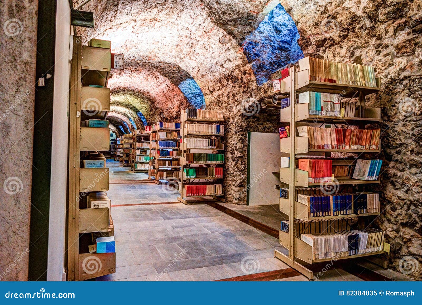 Library Setting with Books and Reading Material. Editorial Image ...
