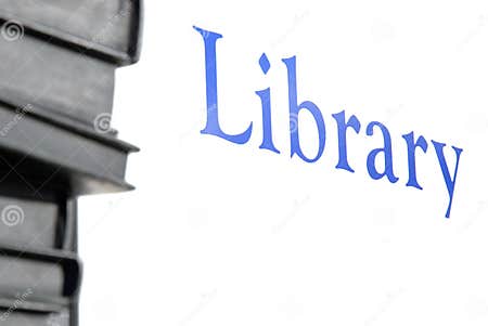 Library Sign stock photo. Image of library, wisdom, reading - 8035592