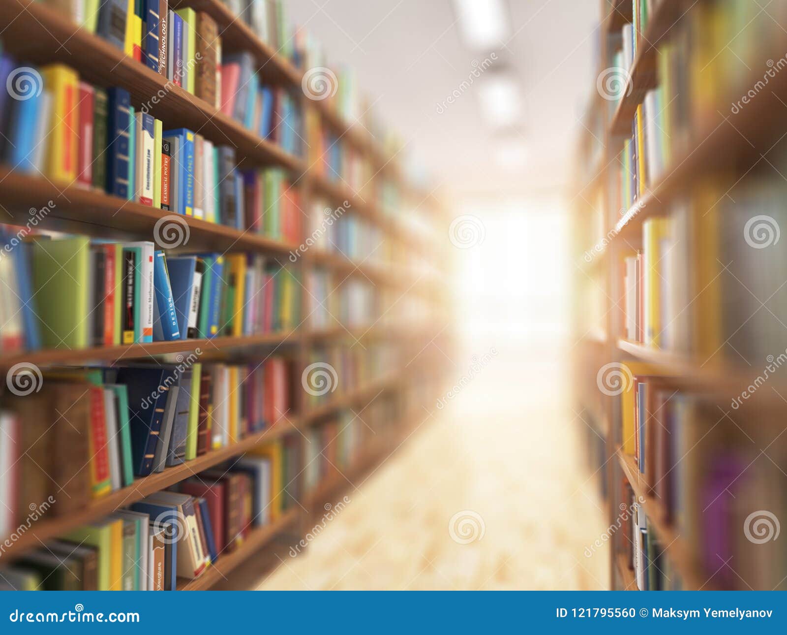 Library Stacks of Books and Bookshelf with DOF Effect and Light Stock ... Library Stacks of Books and Bookshelf with DOF Effect and Light Stock ...