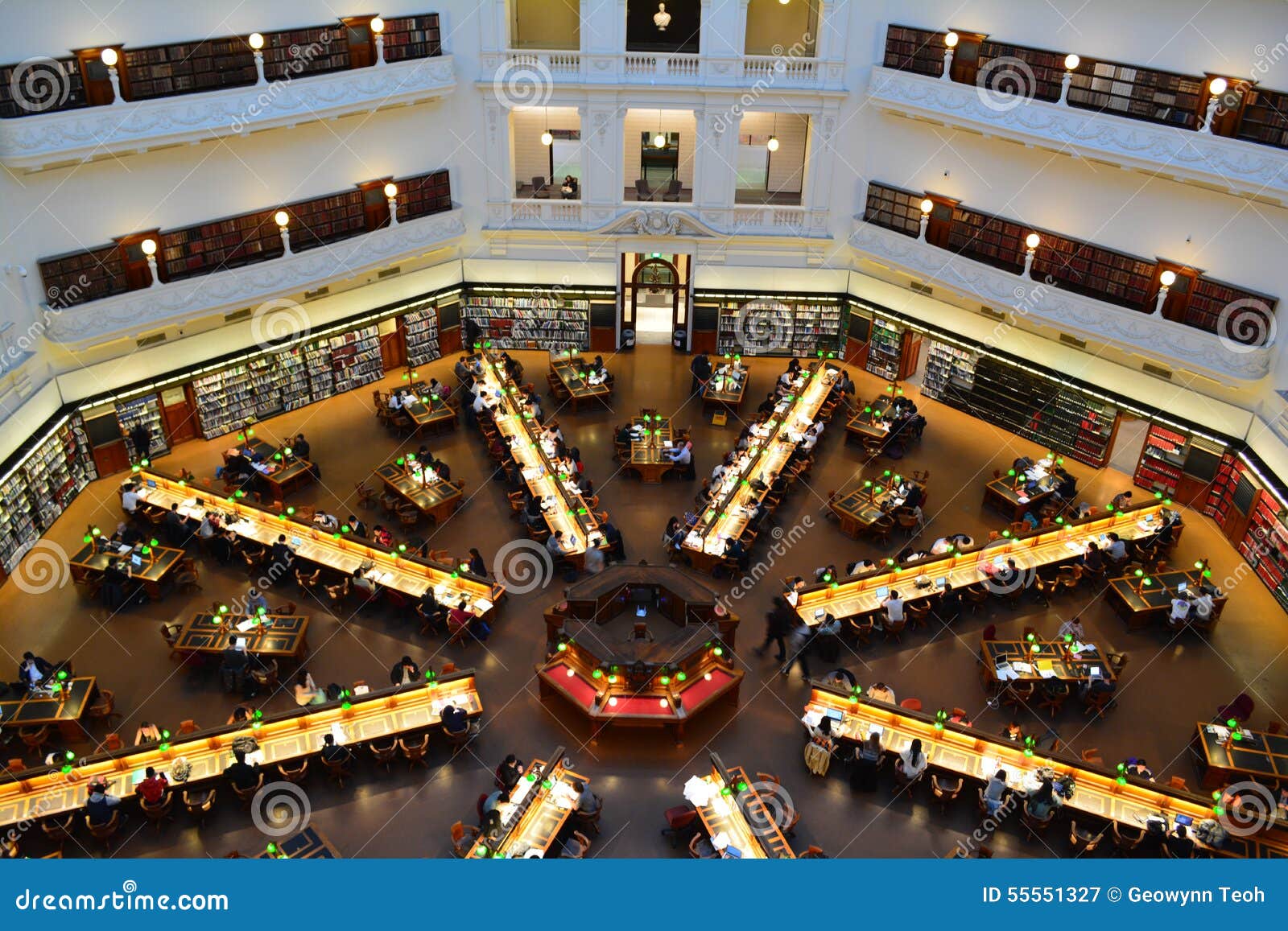 Library study area editorial photography. Image of city - 55551327