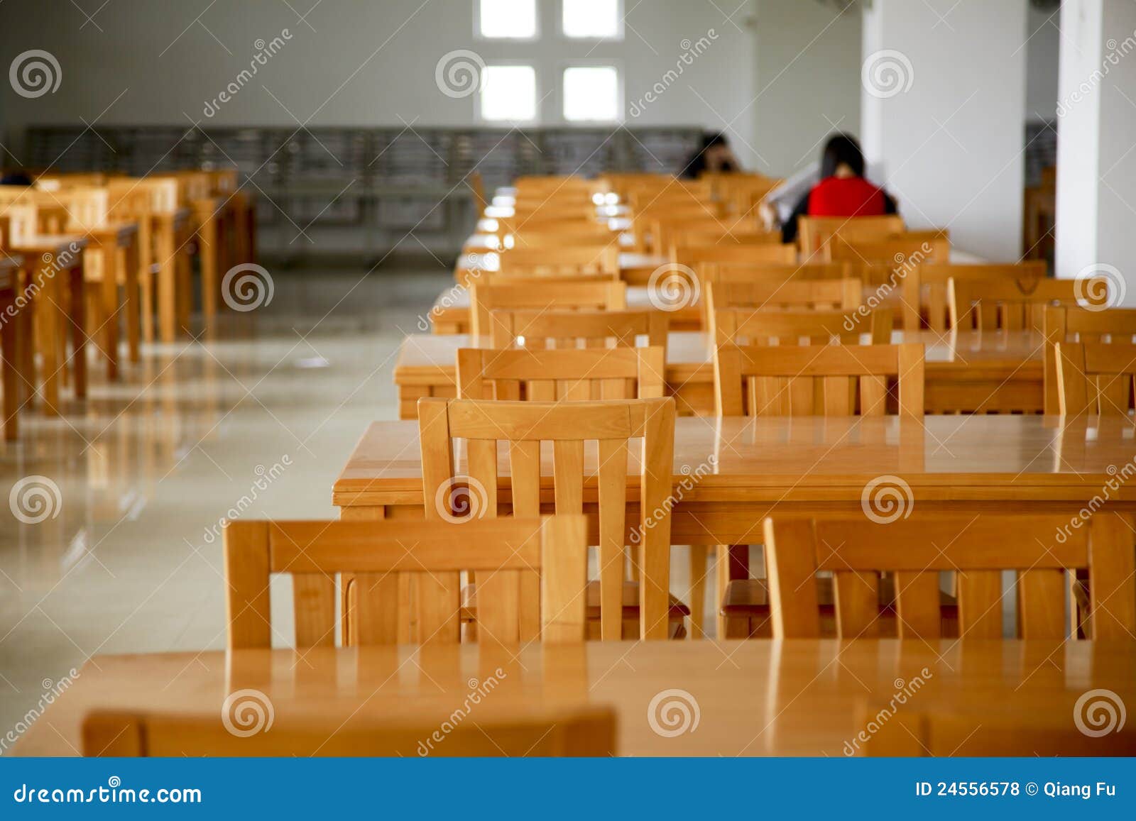 Library tables with chairs stock photo. Image of antique - 24556578
