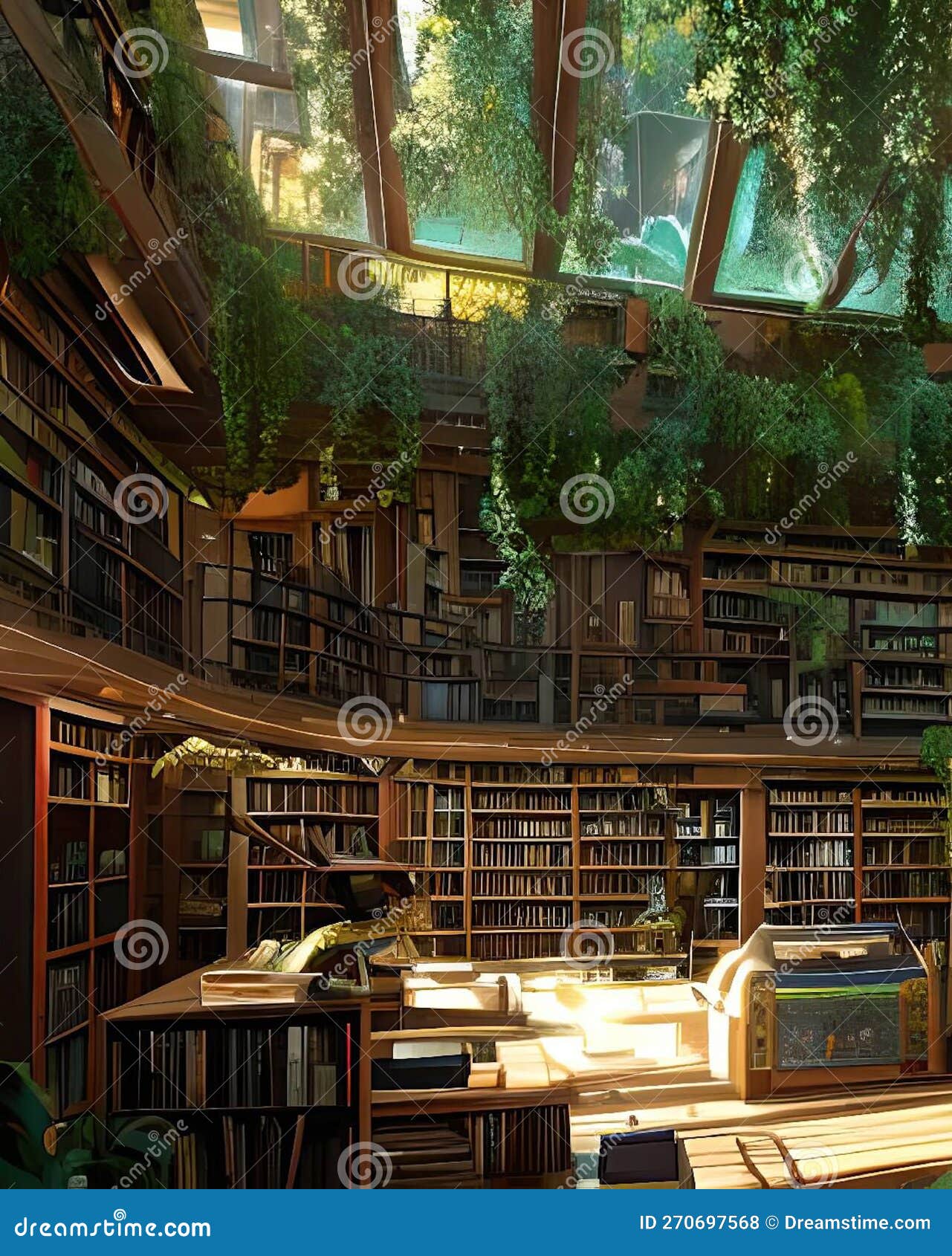 The Library of the Library of the University of London. Stock ...