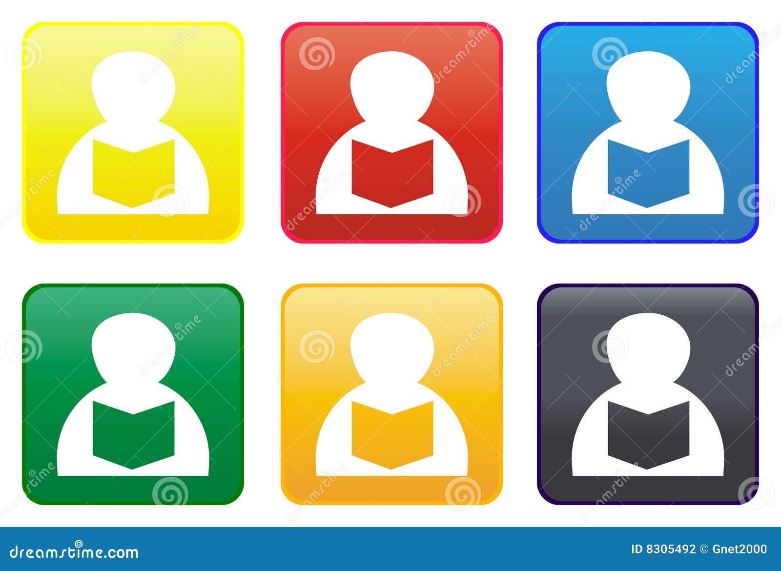 Library web button stock vector. Illustration of book - 8305492