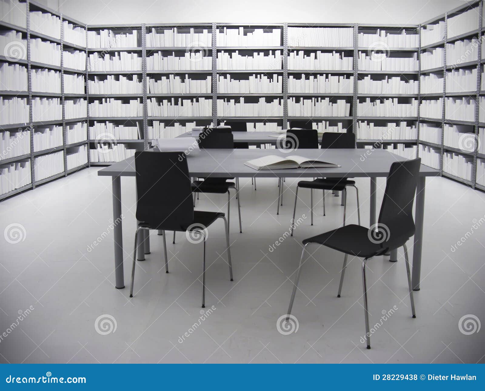 Library in White stock photo. Image of concept, room - 28229438