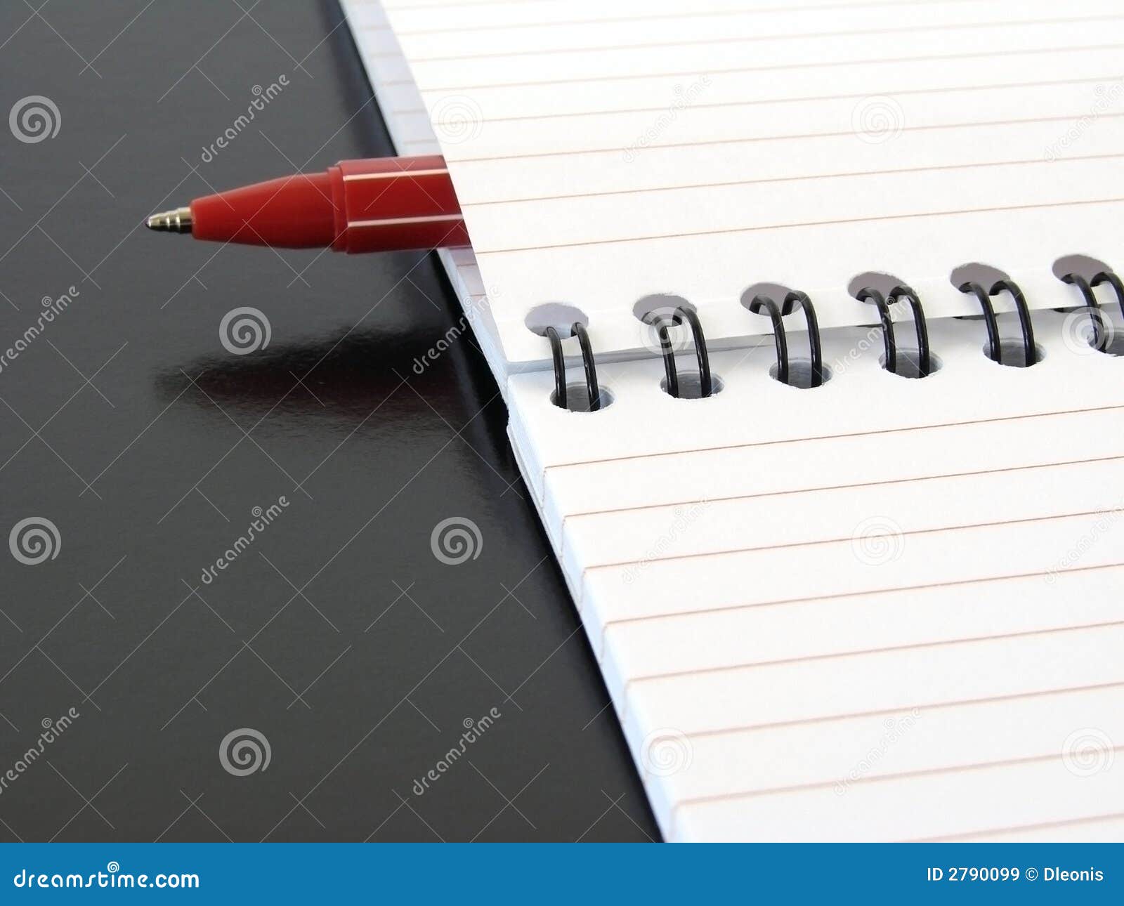 Libreta con la pluma imagen de archivo. Imagen de escritura - 2790099